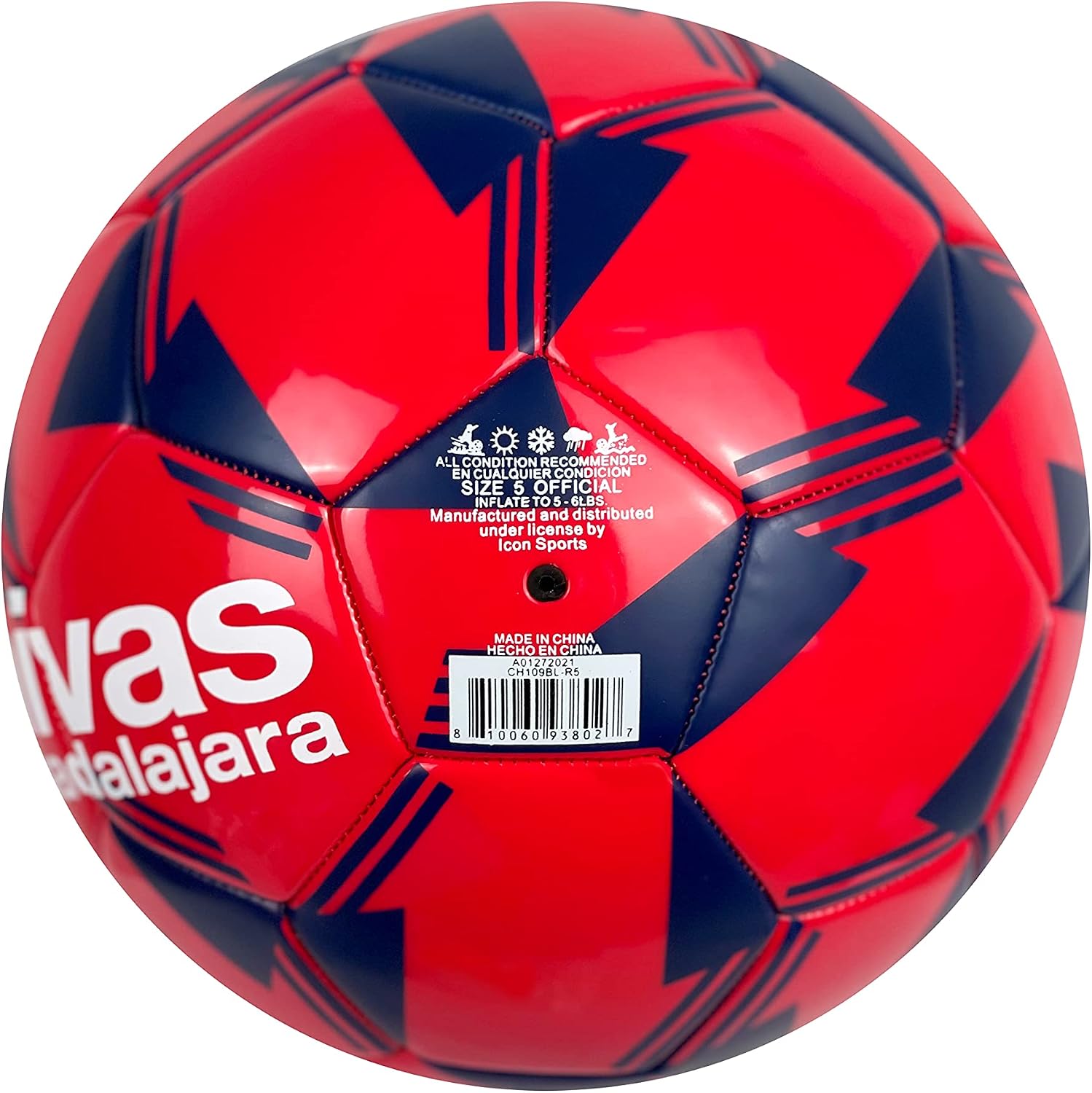 Balón de fútbol Chivas (talla 4), pelota de fútbol con licencia de ...
