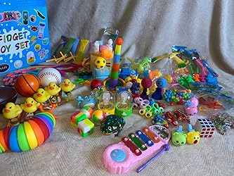 leitait 125 Pcs Fidget Toys Set,Sensory Relieves Stress Toys for Kids ...