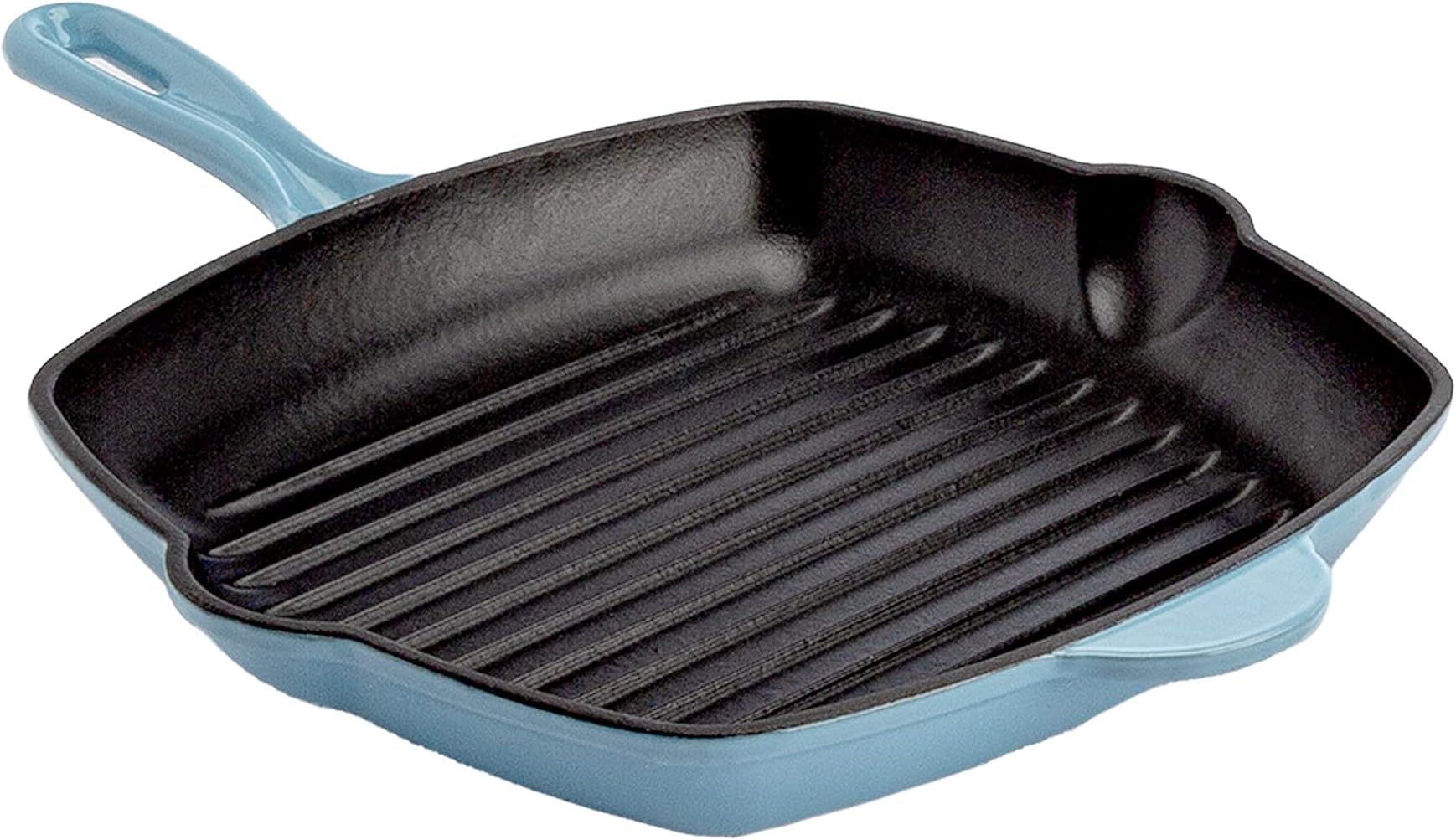 Amazon.com: Country Living Enameled Cast Iron Square Griddle Grill Pan ...