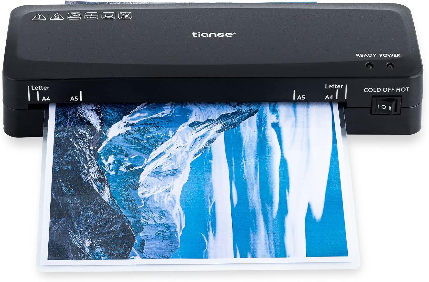 TIANSE Laminator Machine, A4 Thermal Laminator, Hot & Cold System for ...