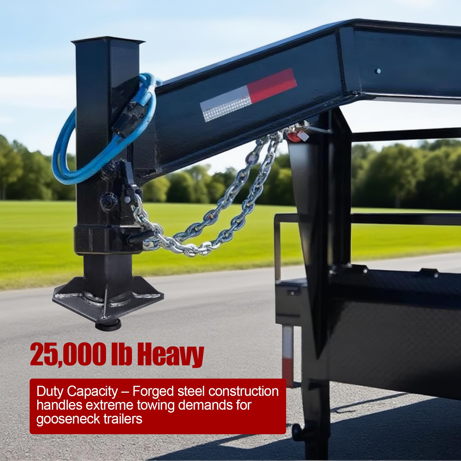 Snapklik.com : NBJING Square Tube Gooseneck To 5th Wheel Adapter ...