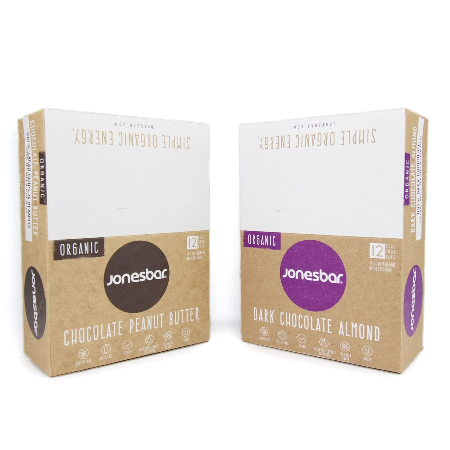 Amazon.com: JONESBAR USDA Organic Fruit & Nut Bar, Non-GMO, Kosher ...