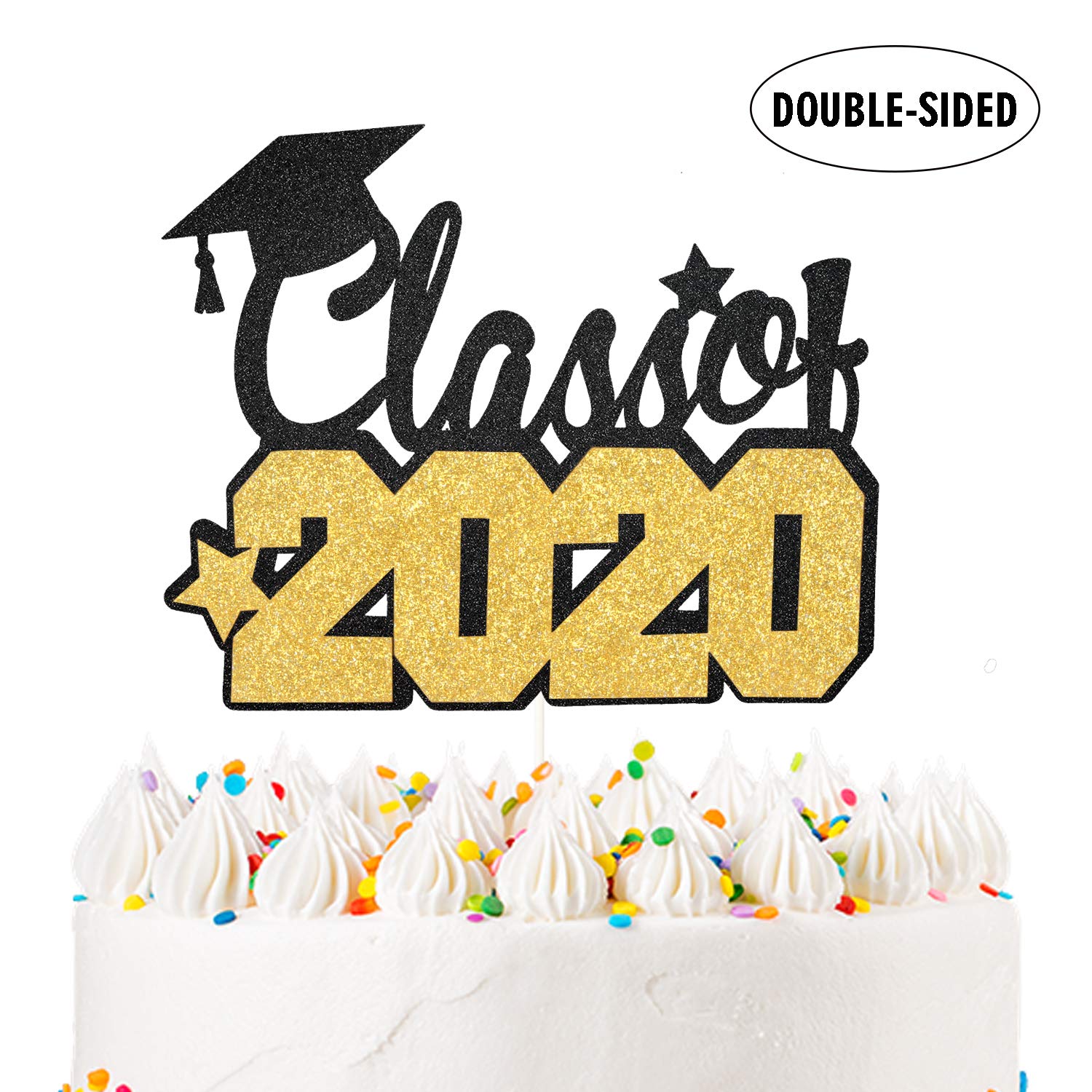 Buy Class of 2020 Cake Topper 2020 High School Graduation Cake Topper ...