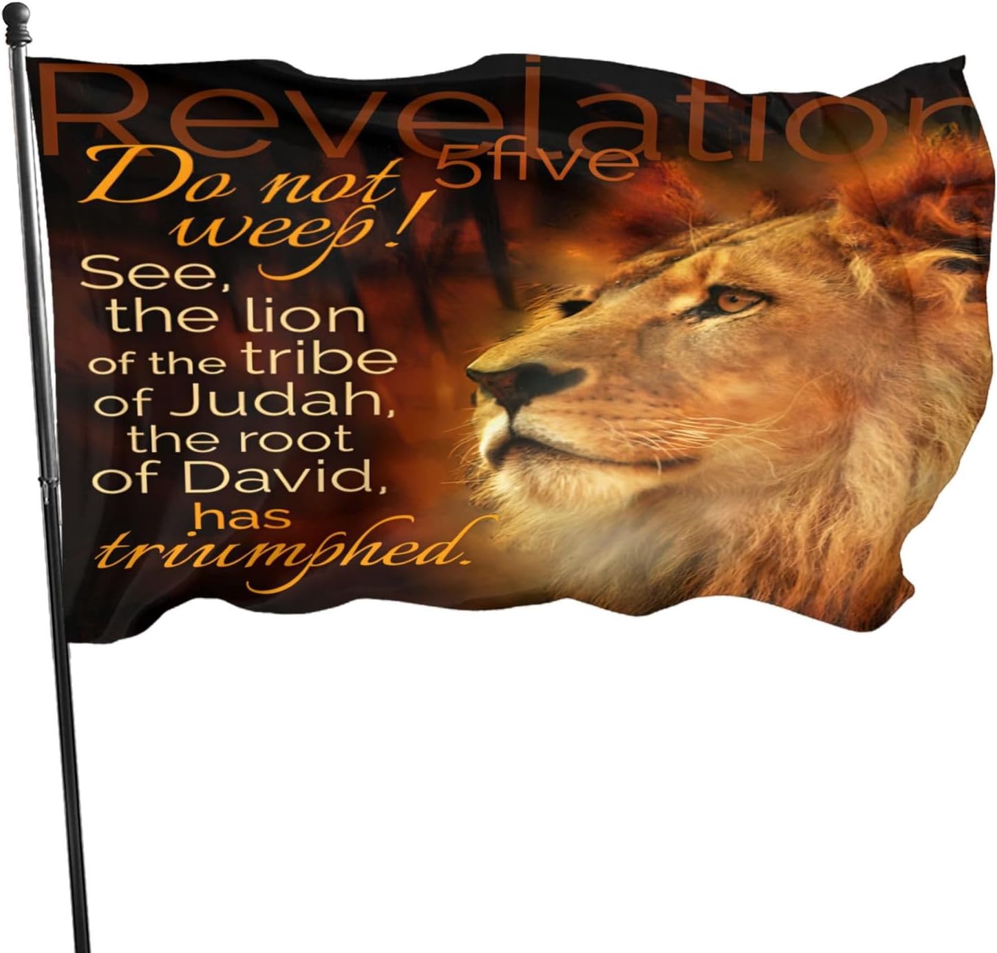 Amazon.com : Txiuryu Tribe Of Judah Lion 3x5 Ft Decorative Flag Banner ...