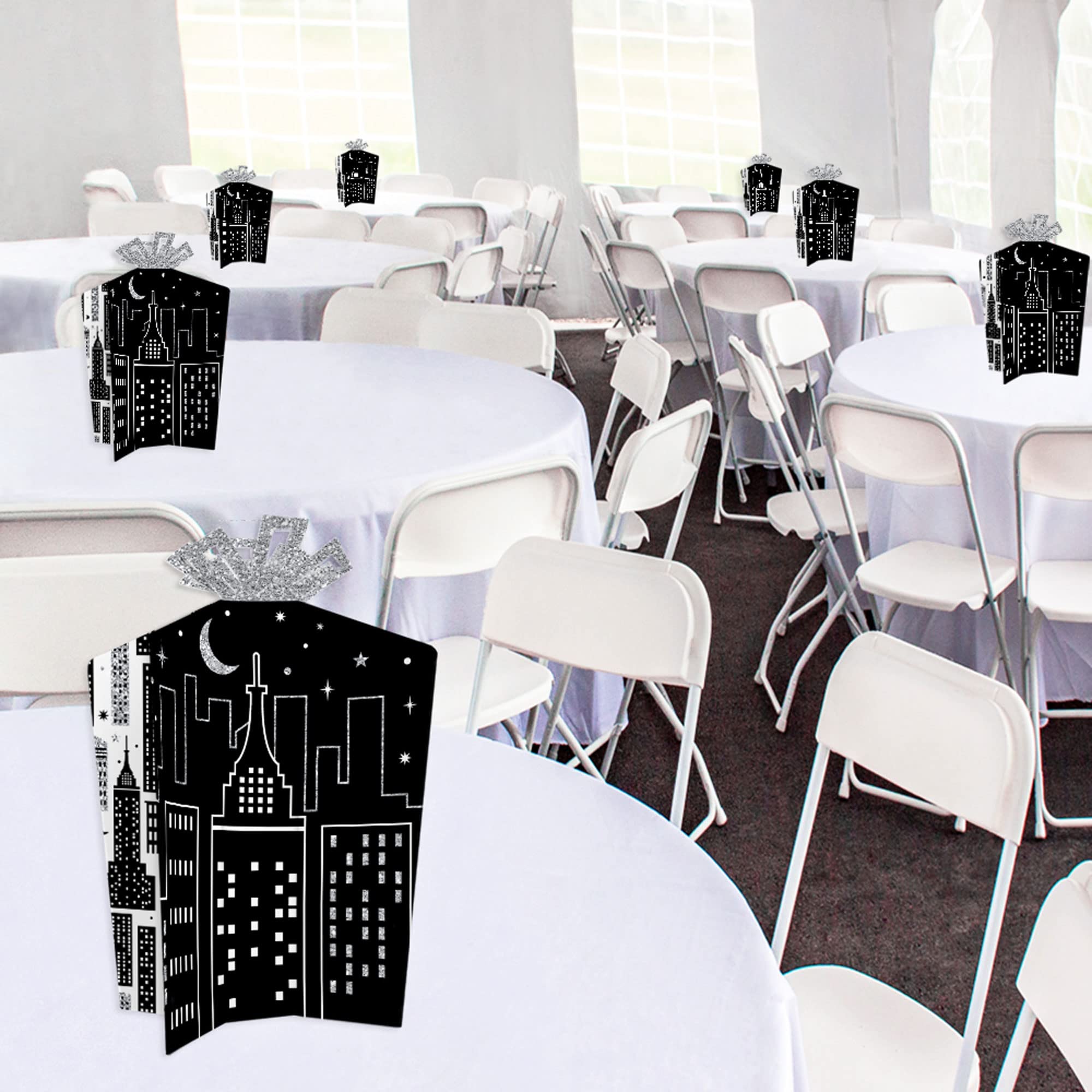 City Themed Centerpieces For Party Birthday Decorations, Balloons