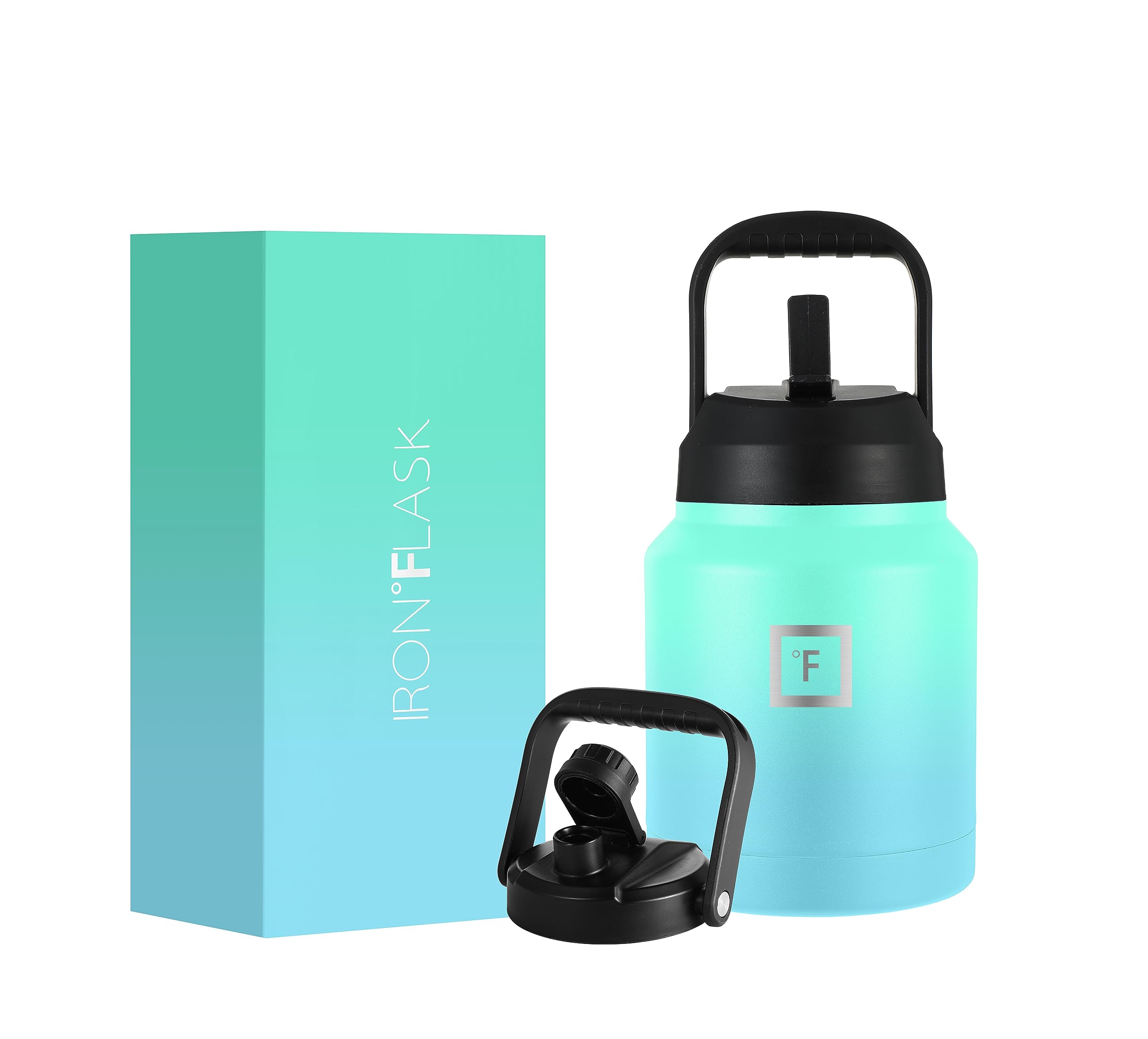 Amazon.com: IRON °FLASK Sports Water Bottle - Gallon Series - 2 Lids ...