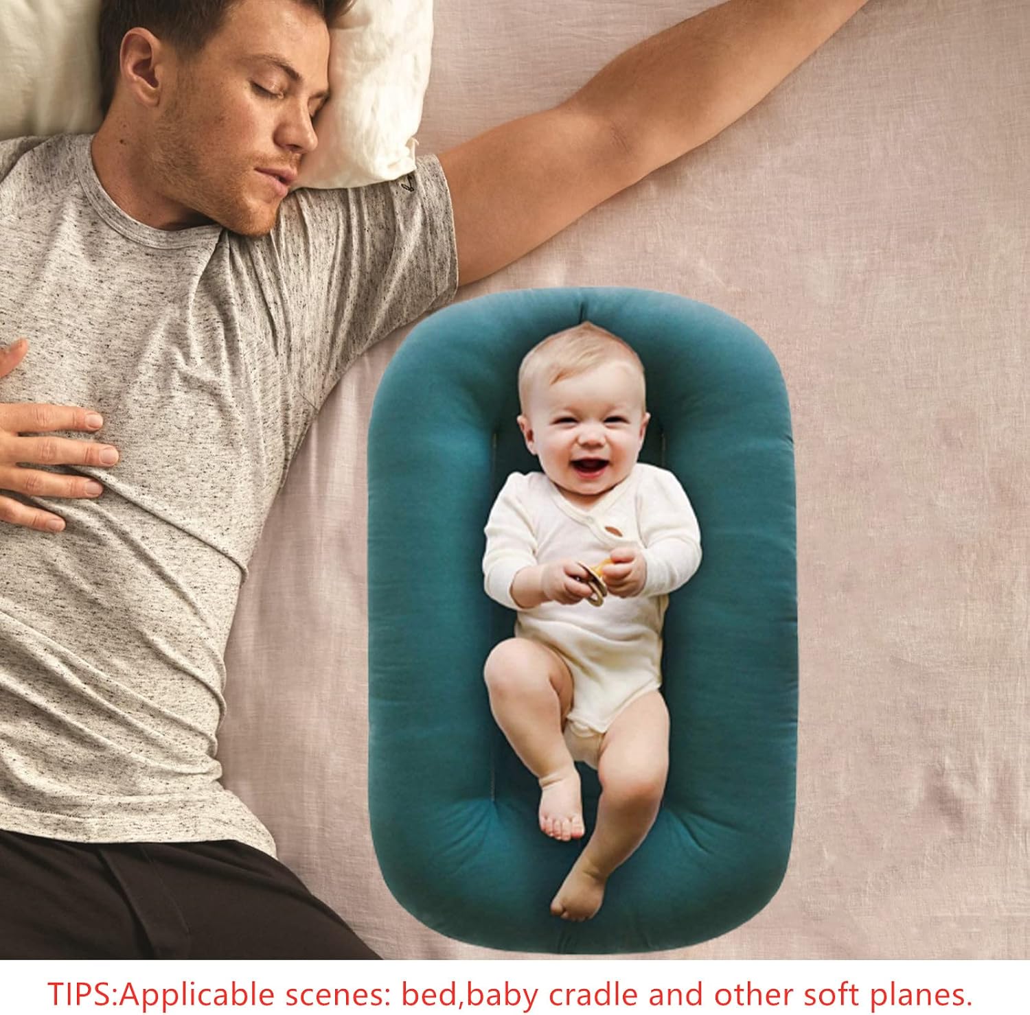 Loevin – Almohada de bebé para recién nacido, almohada de nido de bebé ...