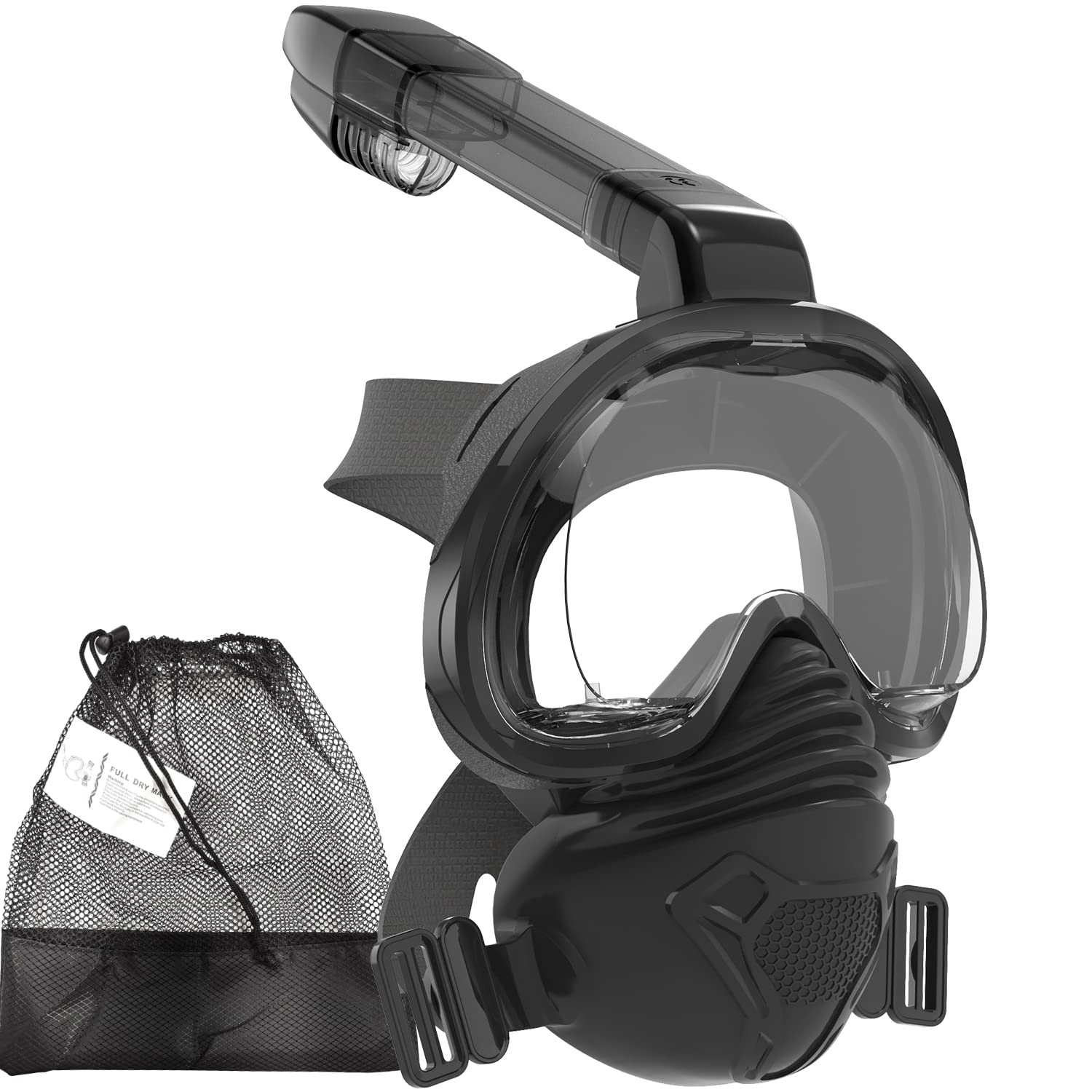 Snorkel Mask Diving Mask Full Face Mask, 180 Panoramic View Full Face ...