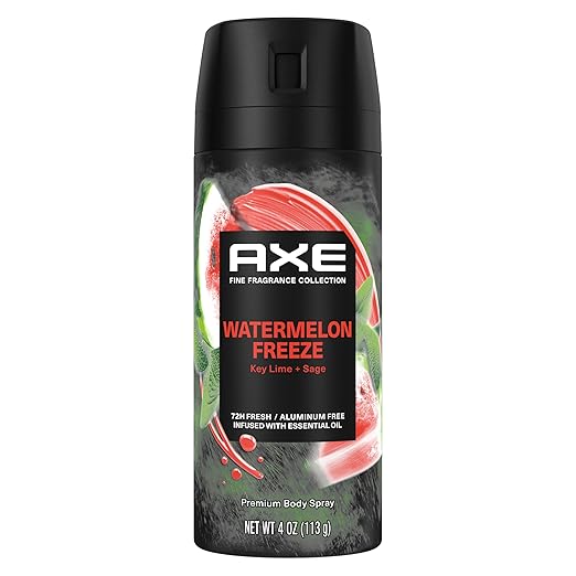 Amazon.com: AXE Desodorante Body Spray Sandía Freeze Fragancia Fina Libre de Aluminio 4 oz ...
