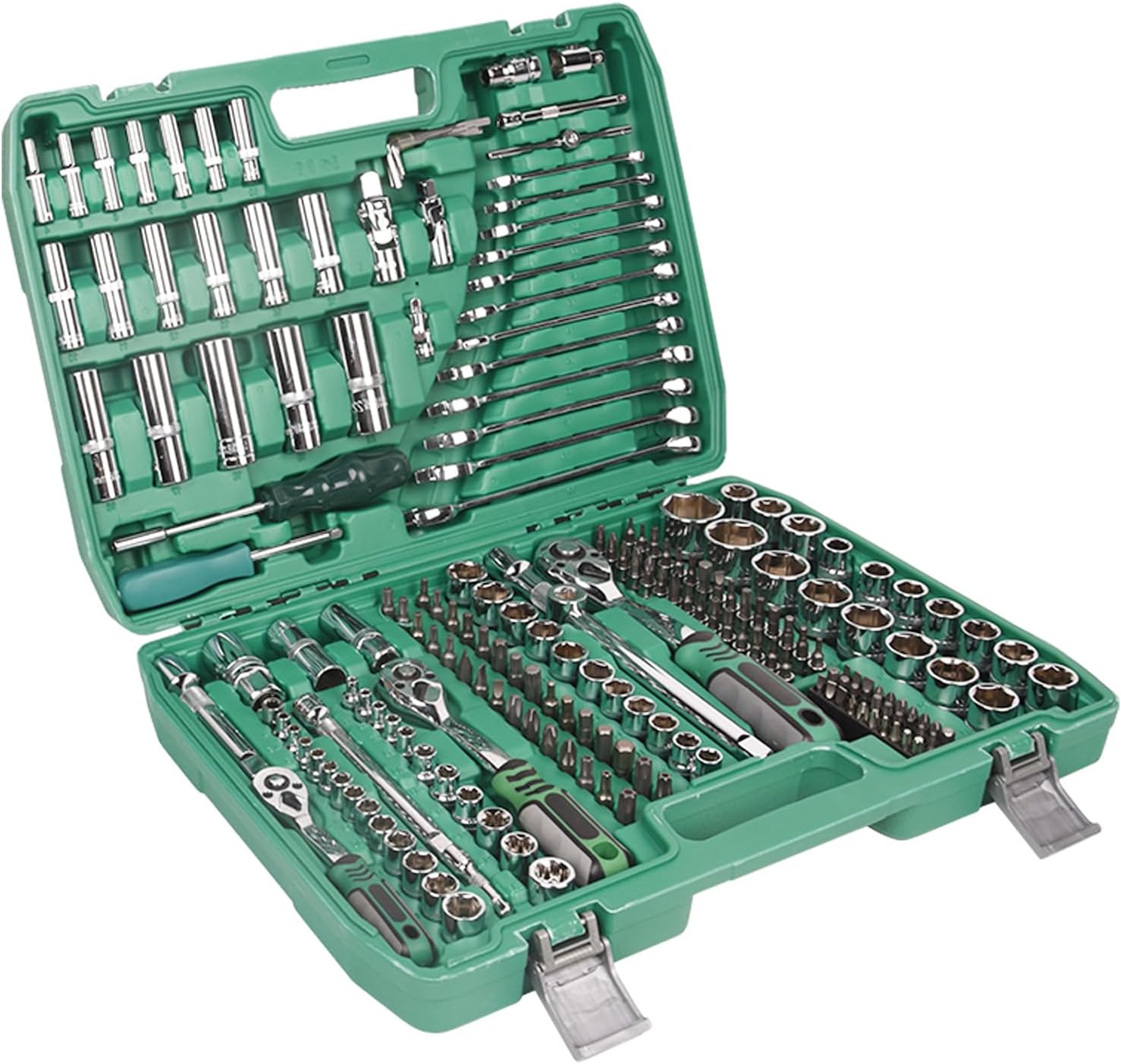 Amazon.com: Dawot 1/2" 1/4" 3/8" Socket and Drive Tool Set 216pcs ...