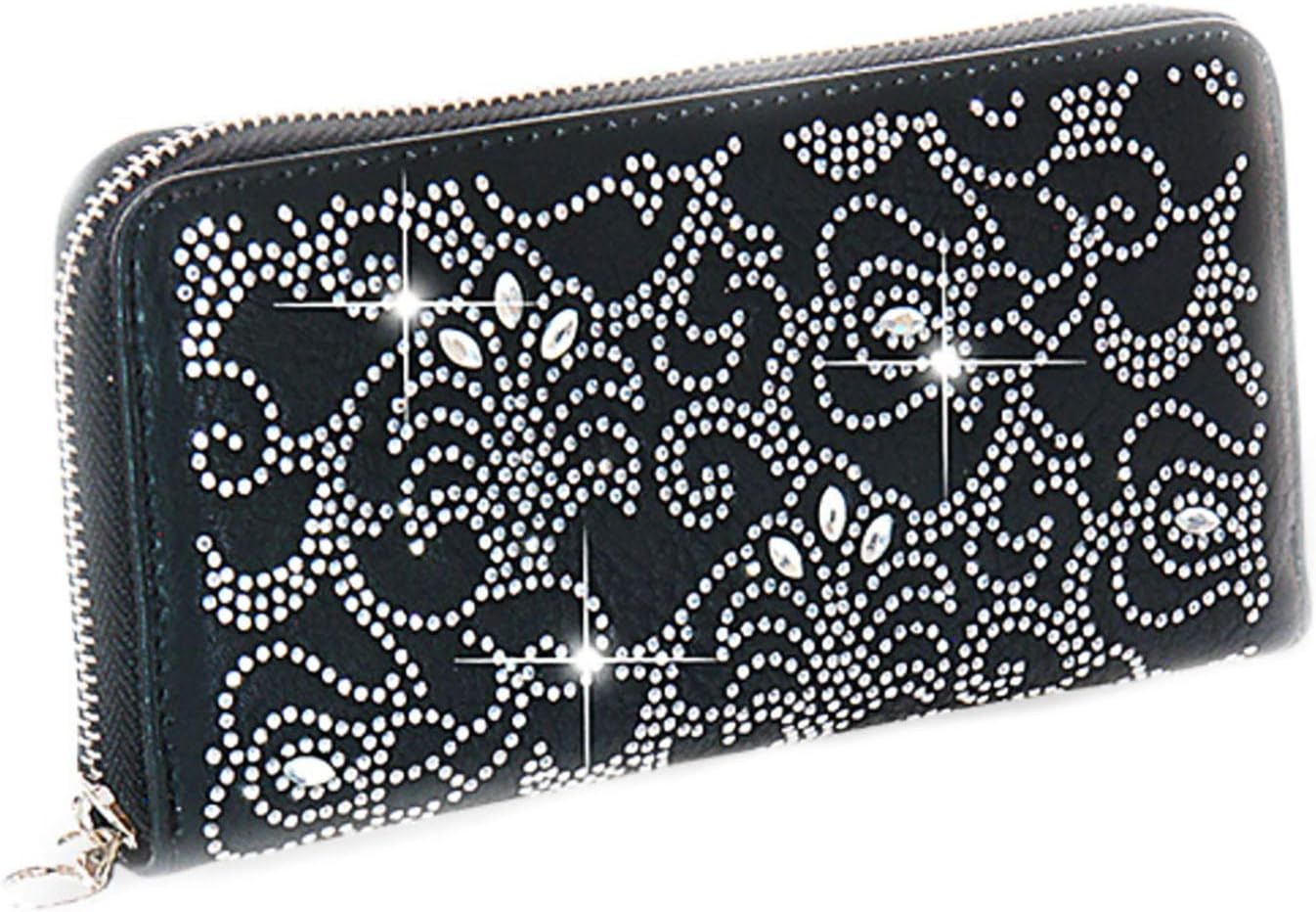 Amazon.com: Zzfab Laser Sparkle Gem Wallet Rhinestone Wallet -Bling ...