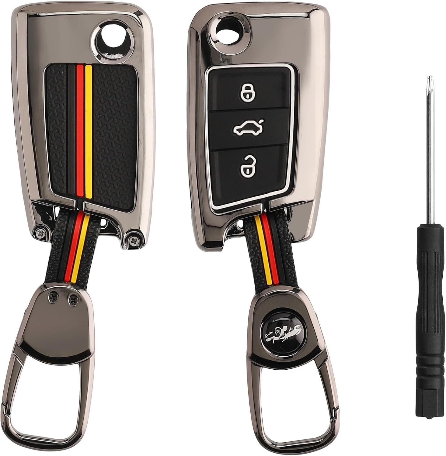 kwmobile Accessoire Clé de Voiture Compatible avec VW Golf 7 MK7 3 ...