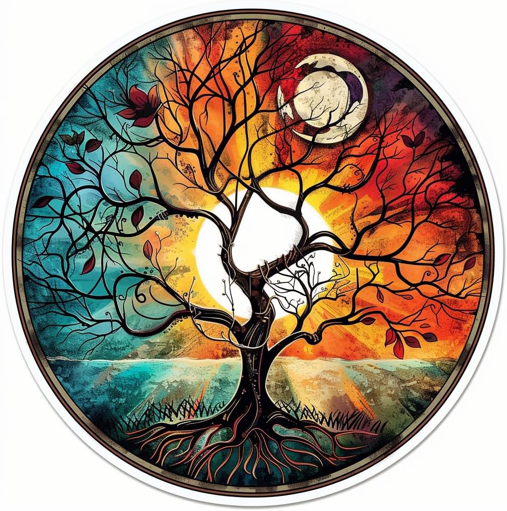 Amazon.com - Decorative Celtic Tree Of Life - 4.5 Inch Vinyl Sticker ...