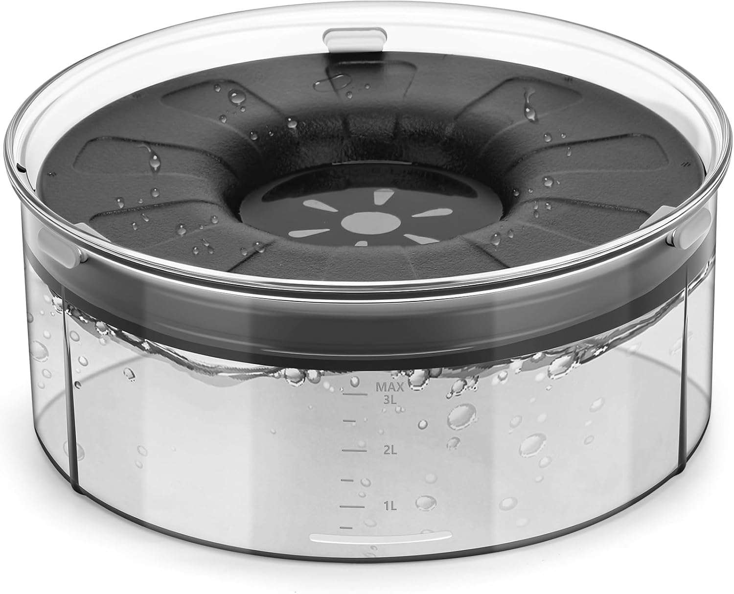 PETTOM Non Spill Dog Water Bowl 3L Large Capacity, Water Bowl for Dogs ...