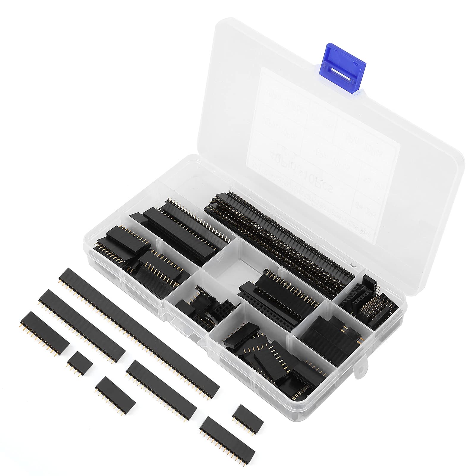 Buy TenNuoDa 120 Pcs Uniserial Female Pin Socket, with Transparent Box ...