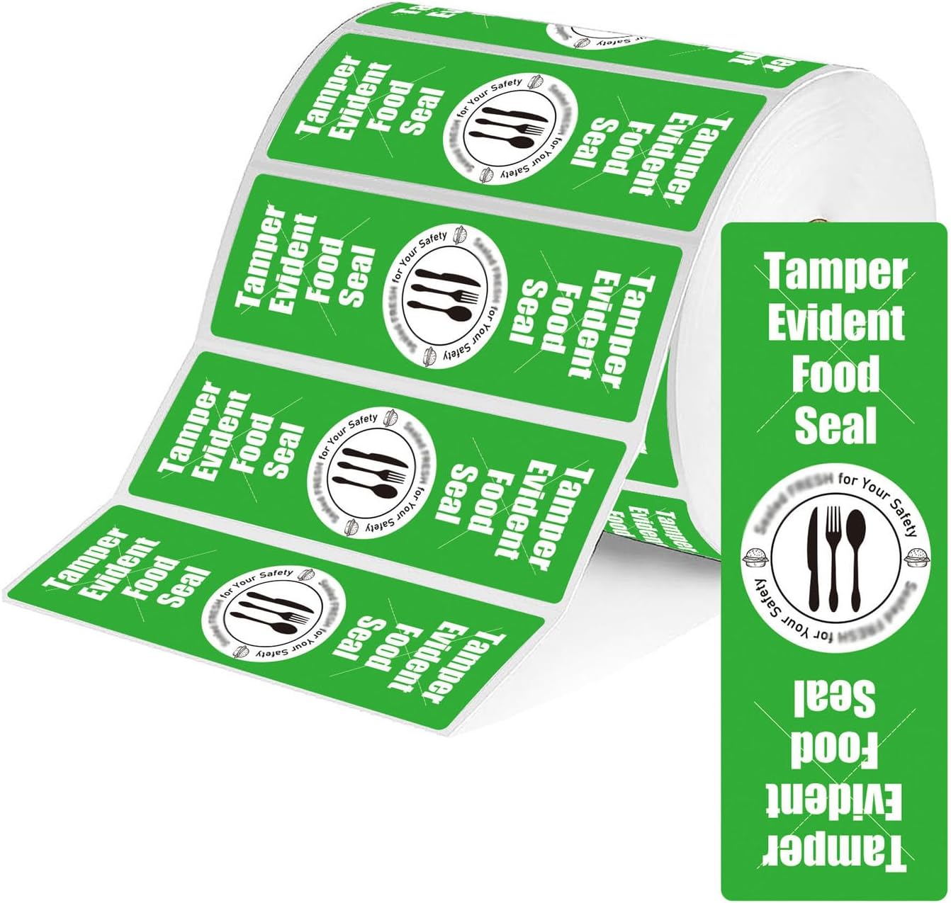 Amazon.com : Tamper Evident Food for Freshness and Safety Stickers 1x 3 ...