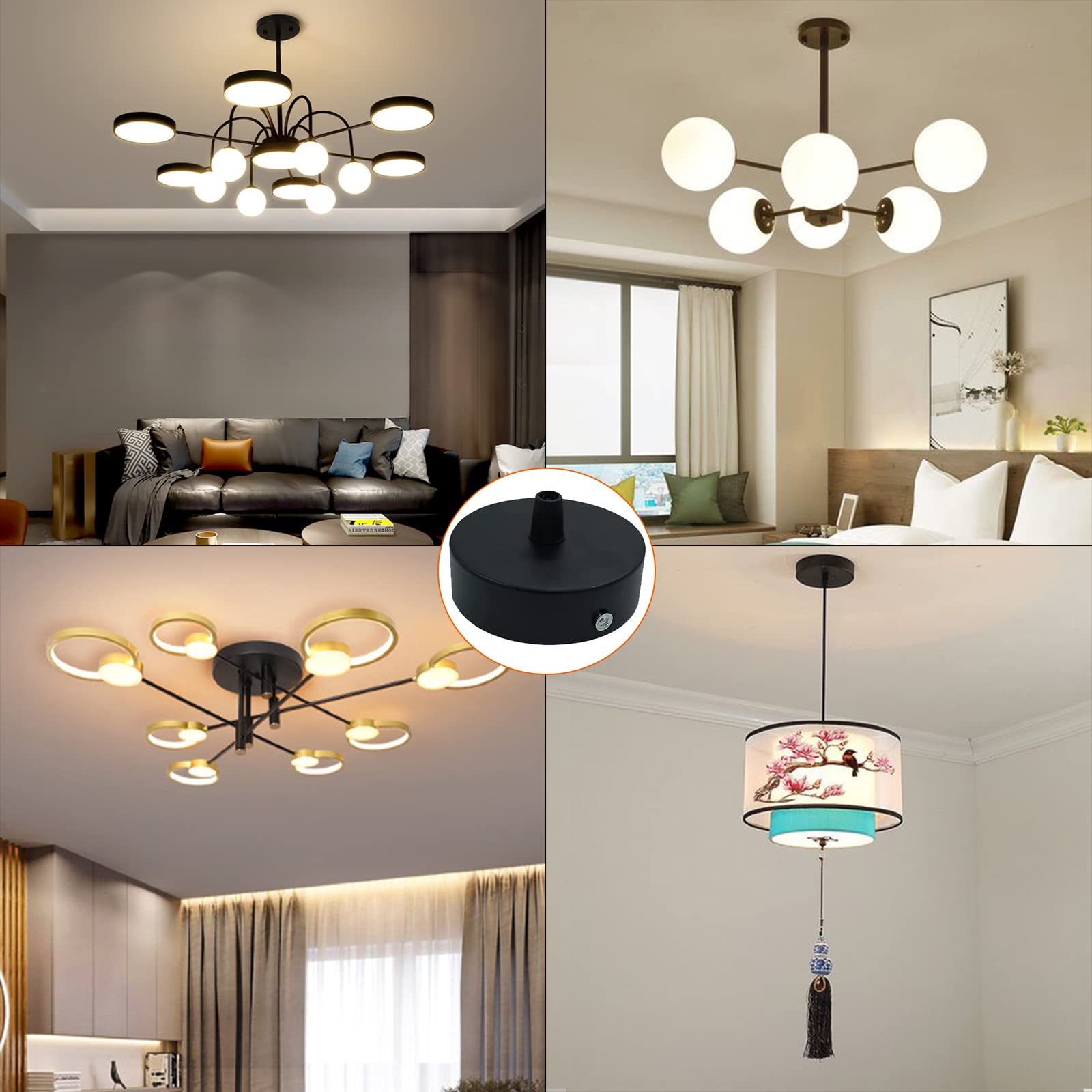 Metal Ceiling Light Plate Ceiling Base For Pendant Light New Arrivals