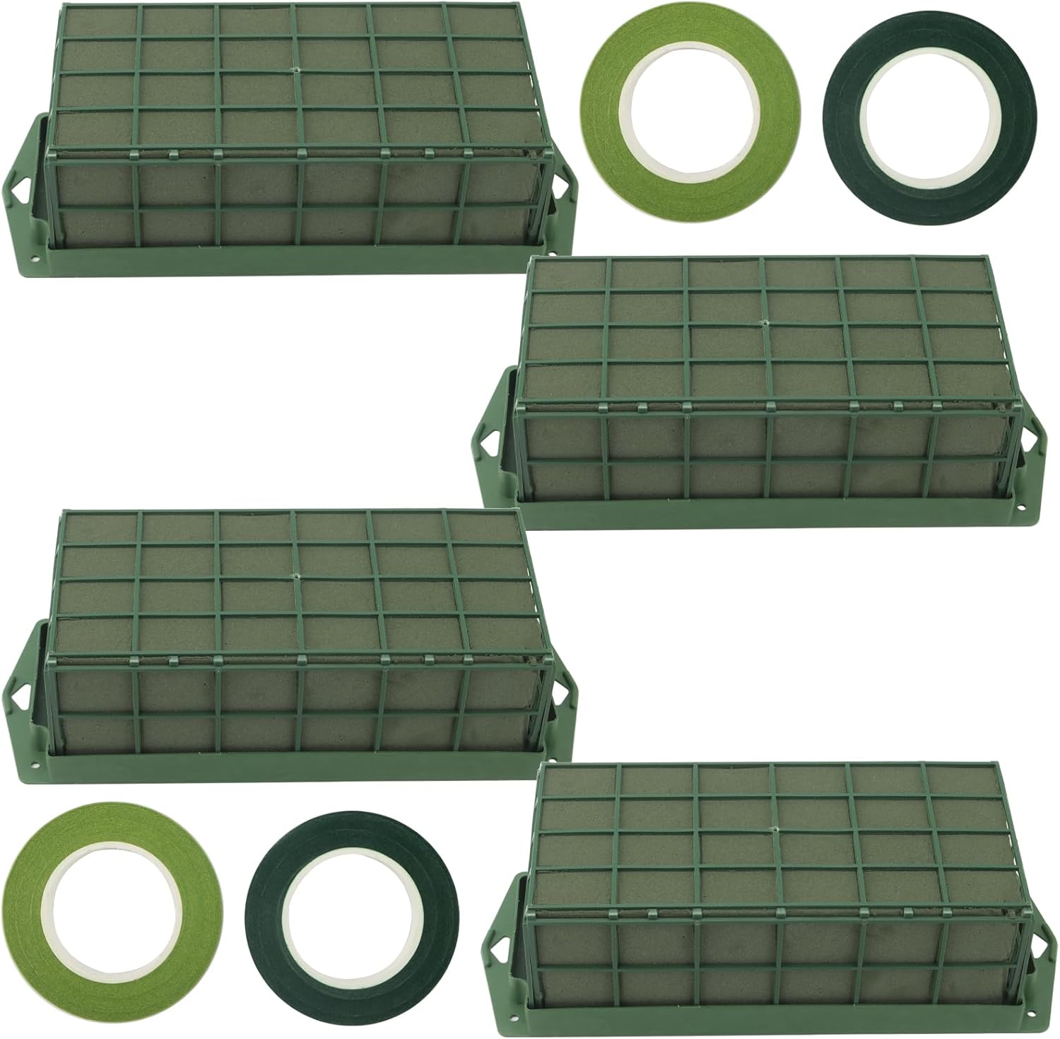 Amazon.com: HOIGON 4 Pcs Floral Foam Cage, Rectangle Flower Holder with ...