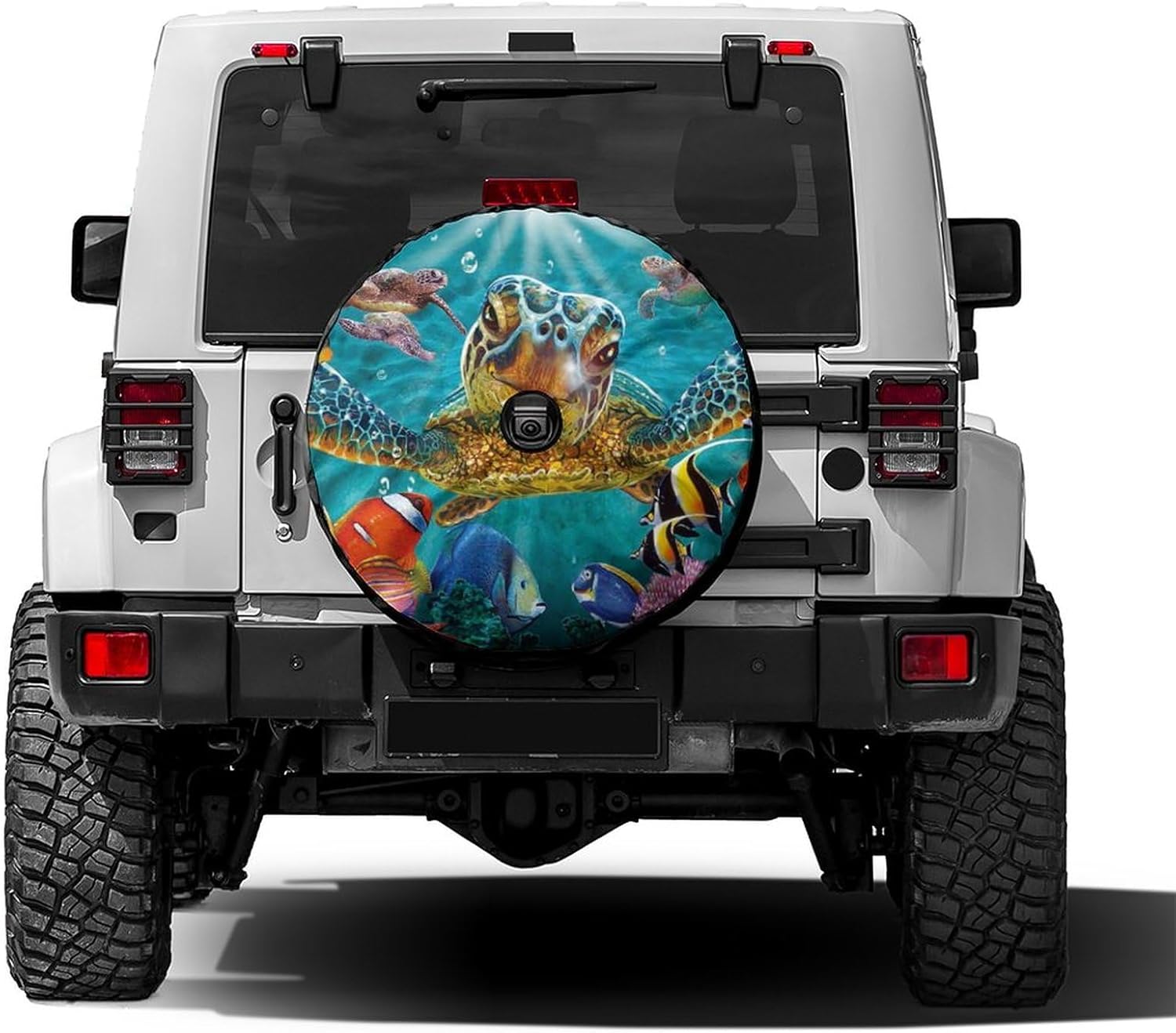 Amazon.com: Dujiea Marine Funny Sea Turtle Fish Spare Tire Cover with ...