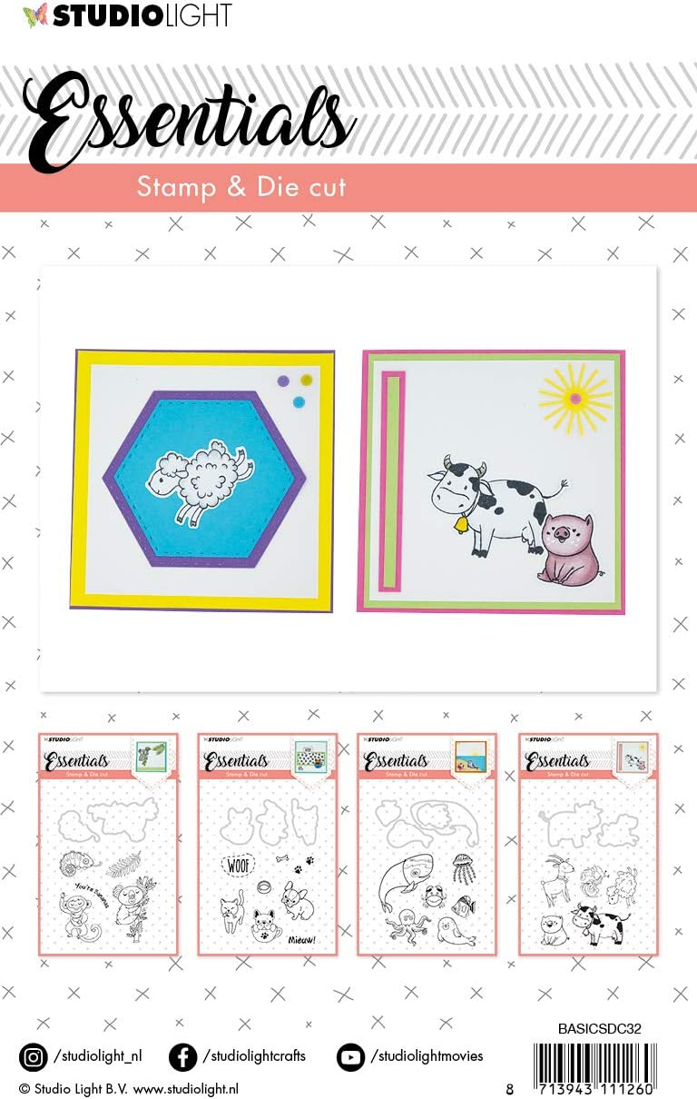 Studio Light Stamp & Die Cut, None, A6 – TopToy