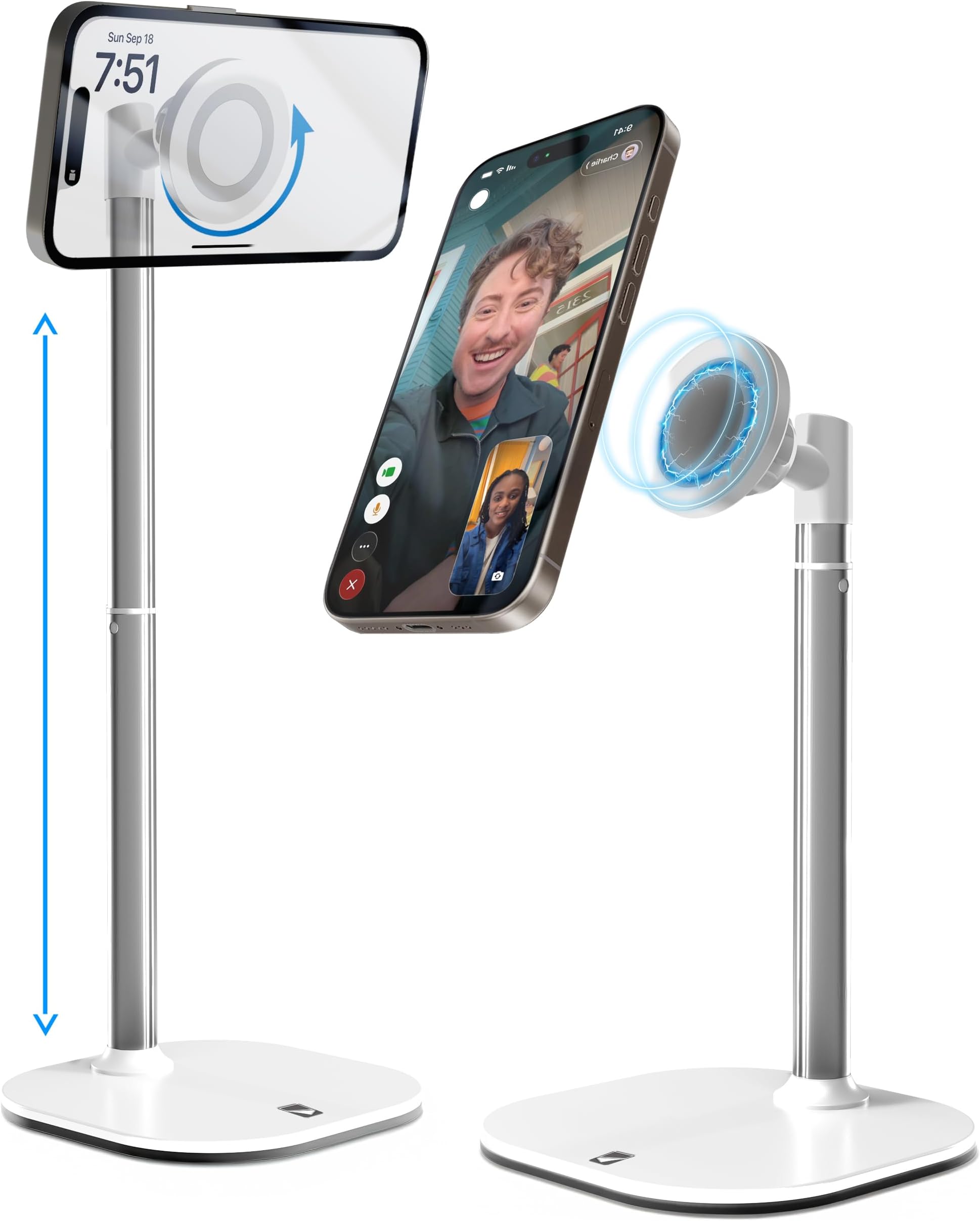 Amazon.com: COOPER MagStand - Adjustable Magnetic iPhone Stand for Desk ...