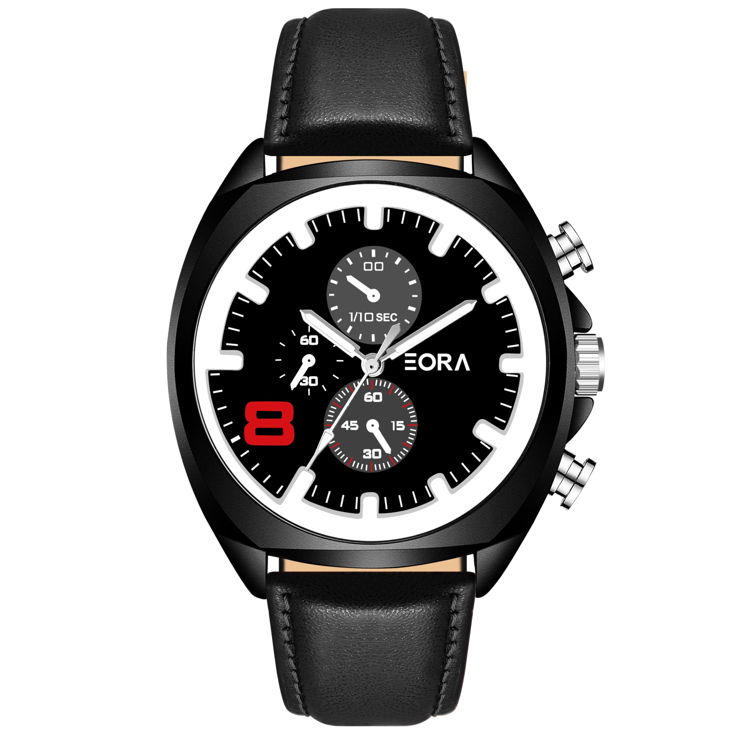 Buy EORA Le Exclusive Leather - Analog Watch for Men-Stylish Timepiece with Fox Leather Black ...
