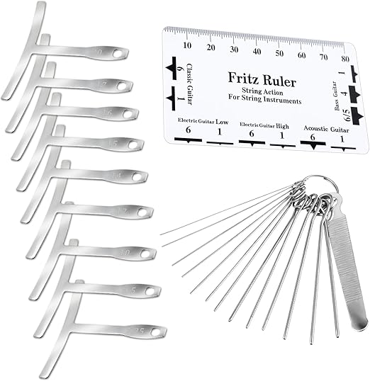Amazon.com: 11 Pcs Guitar Luthier Tools Set 9 Guitar Radius Gauge and 1 ...