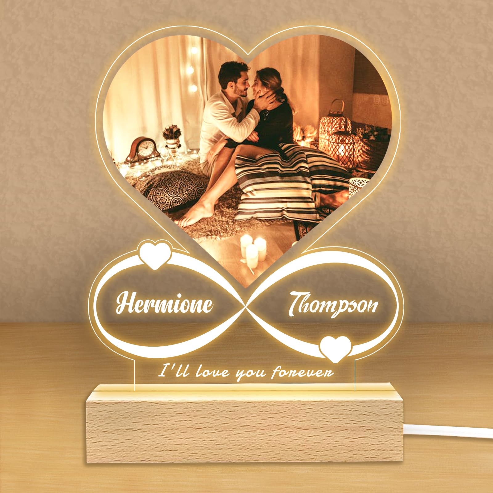Personalized Photo Gifts for Boyfriend Girlfriend Women Couple,Custom ...