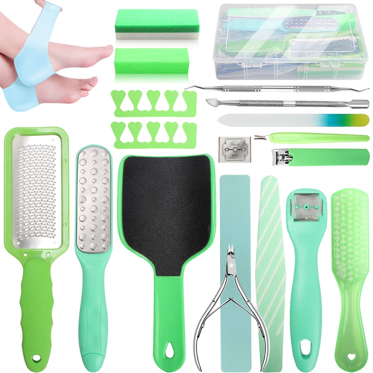 Amazon.com : Professional Pedicure Kit SOFYE Foot Files Set Tools ...