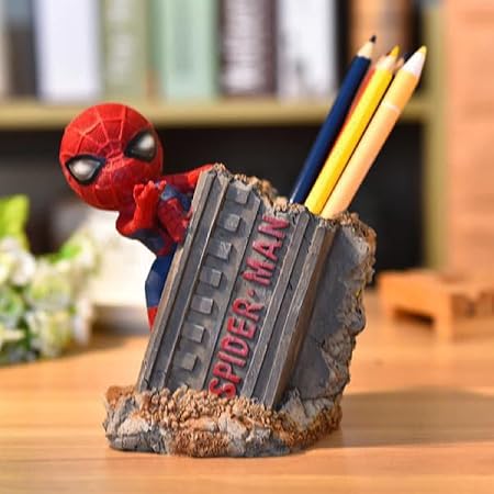 Amazon.com: Spider-man Pencil Holder,MultiFunctional Simplicity Desktop ...