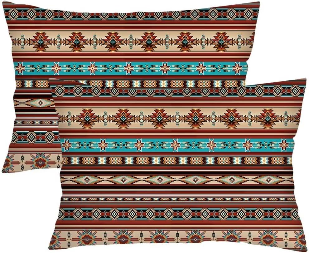 Amazon.com: Southwestern Throw Pillow Cover Queen Size Set of 2,Vintage ...