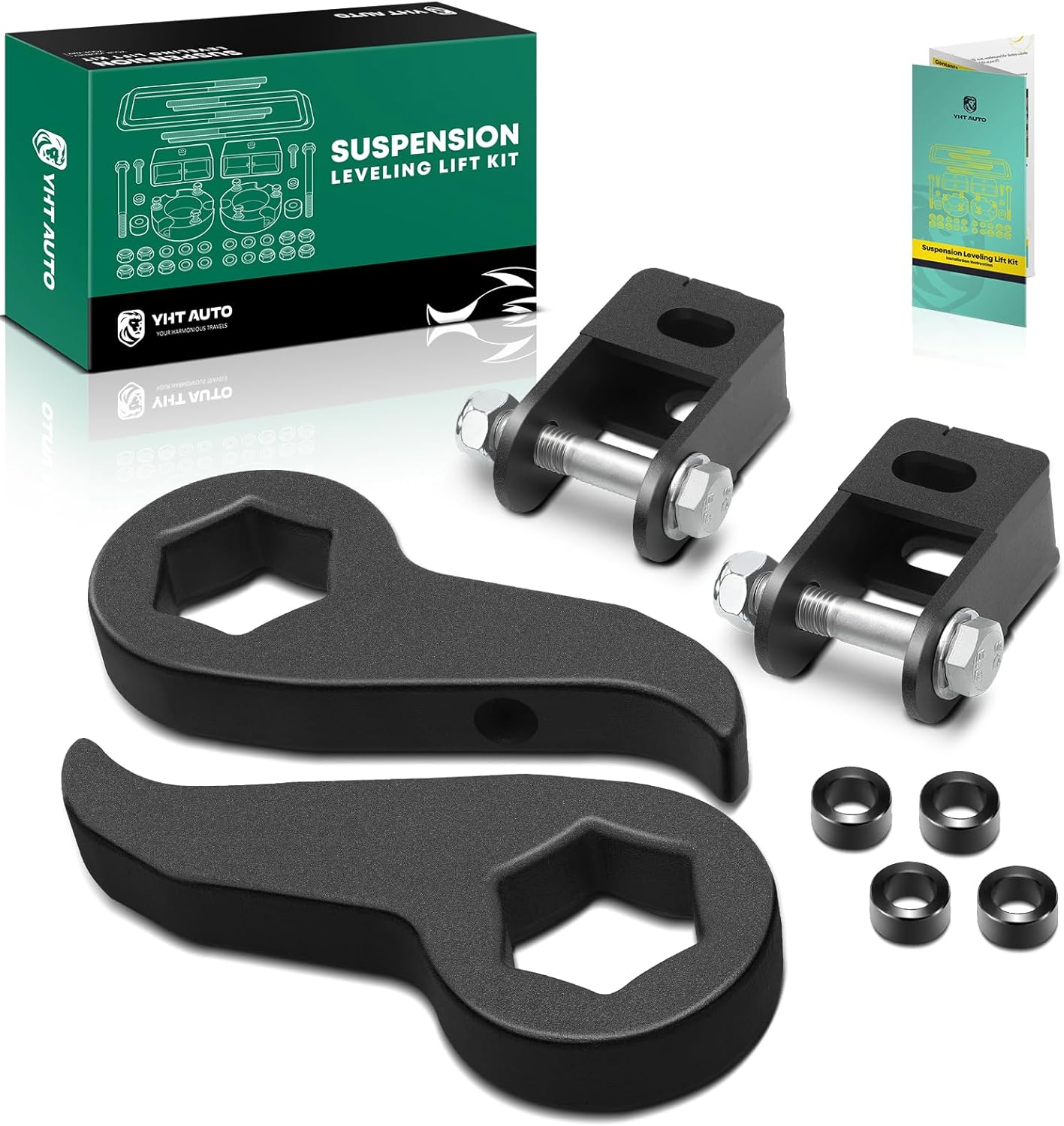 Amazon.com: YHTAUTO 1-3 inch Front and 2-4 inch Rear Leveling Lift Kit ...