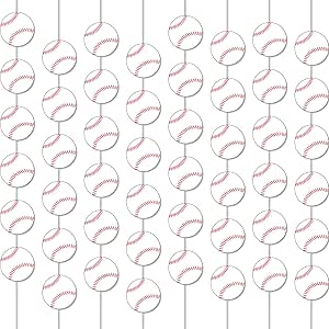 Amazon.com: 8 Packs Baseball Party Banners Baseball Garland Kit ...