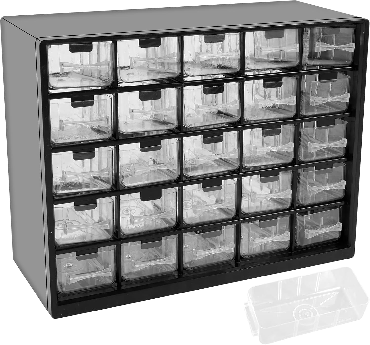 25 Small Drawers Storage Cabinet Organiser Unit with 50 Removable ...
