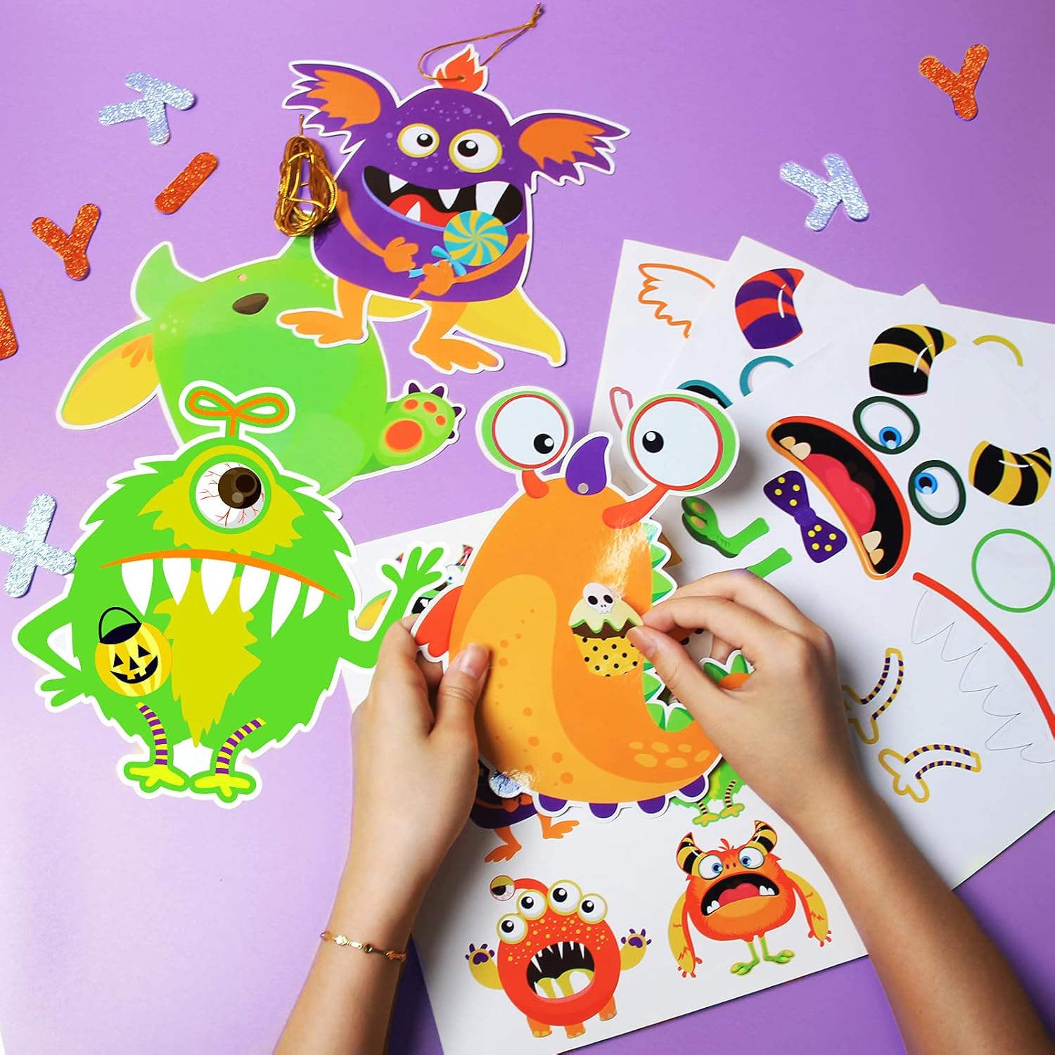 party greeting 24 piezas de manualidades de Halloween DIY Monster Craft ...