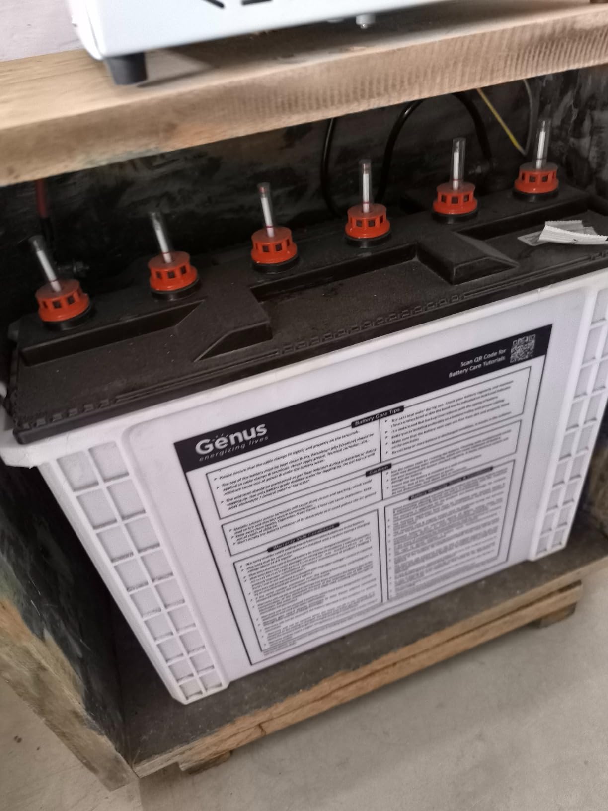 Genus Hallabol GTT280 Tall Tubular 240 Ah Inverter Battery with 60 ...