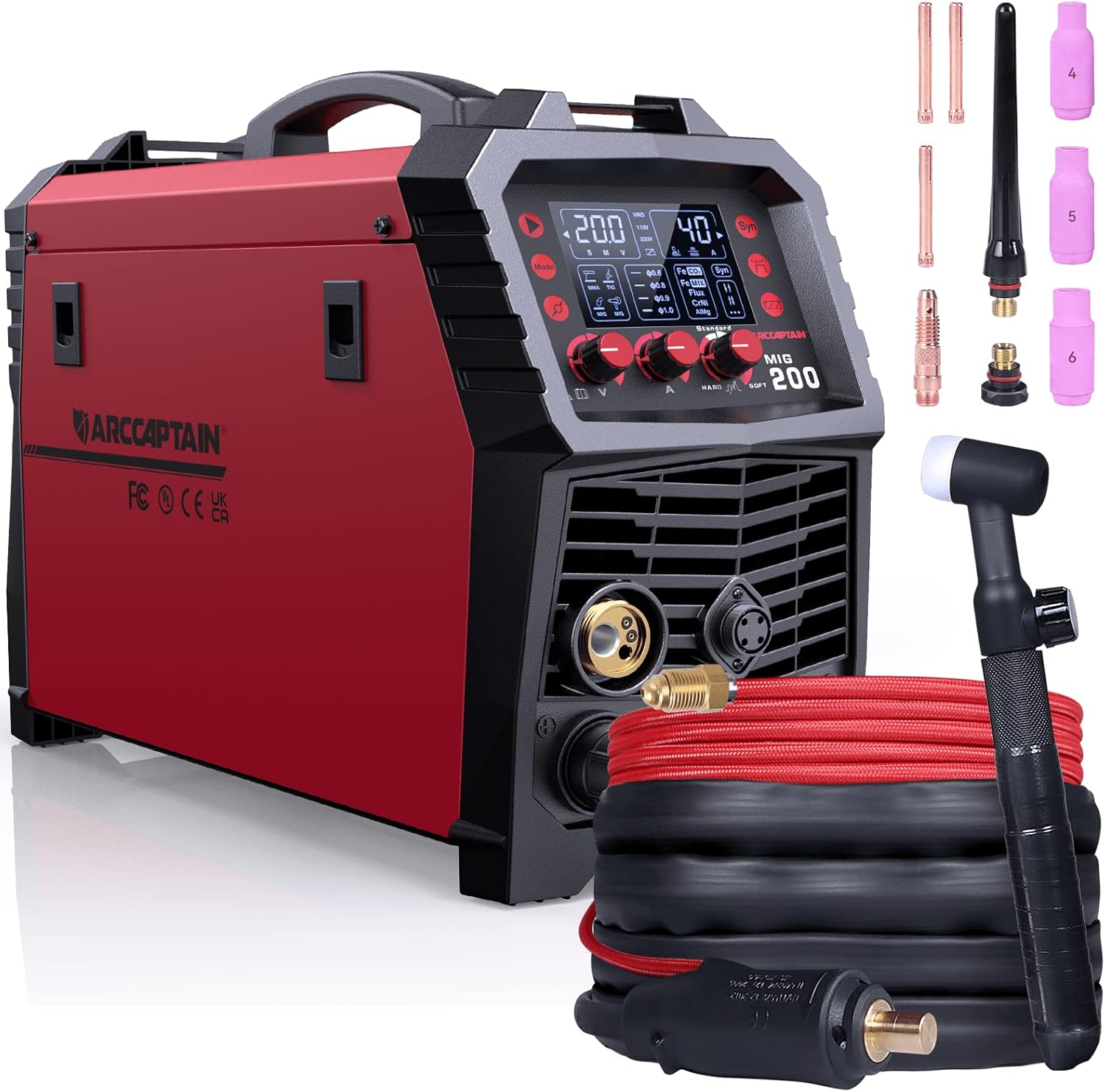 ARCCAPTAIN MIG 200Amp & Lift tig torch 35-50 - Amazon.com