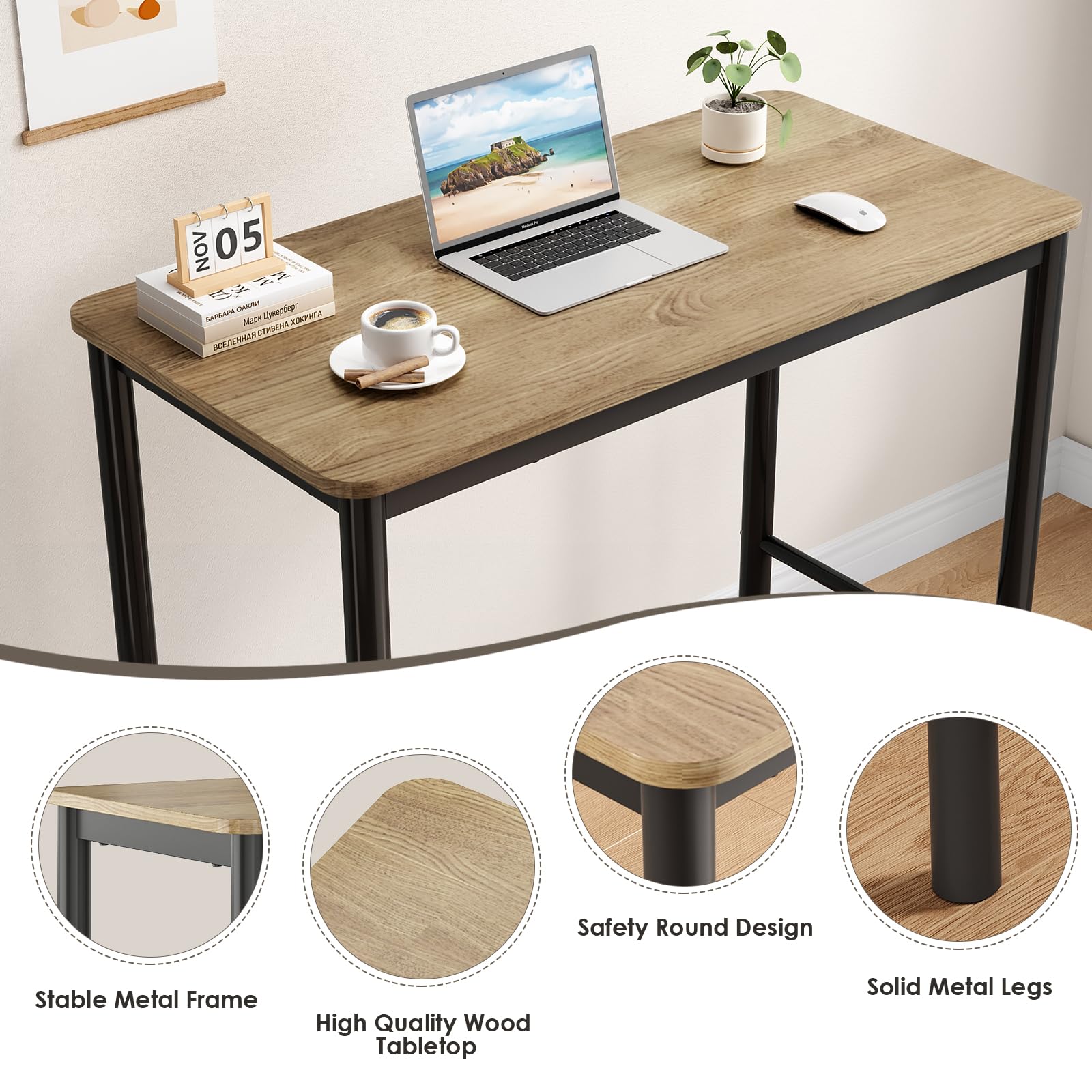 Snapklik.com : Farini 47 Inch Bar Table, Bar Height Pub Table, Counter ...