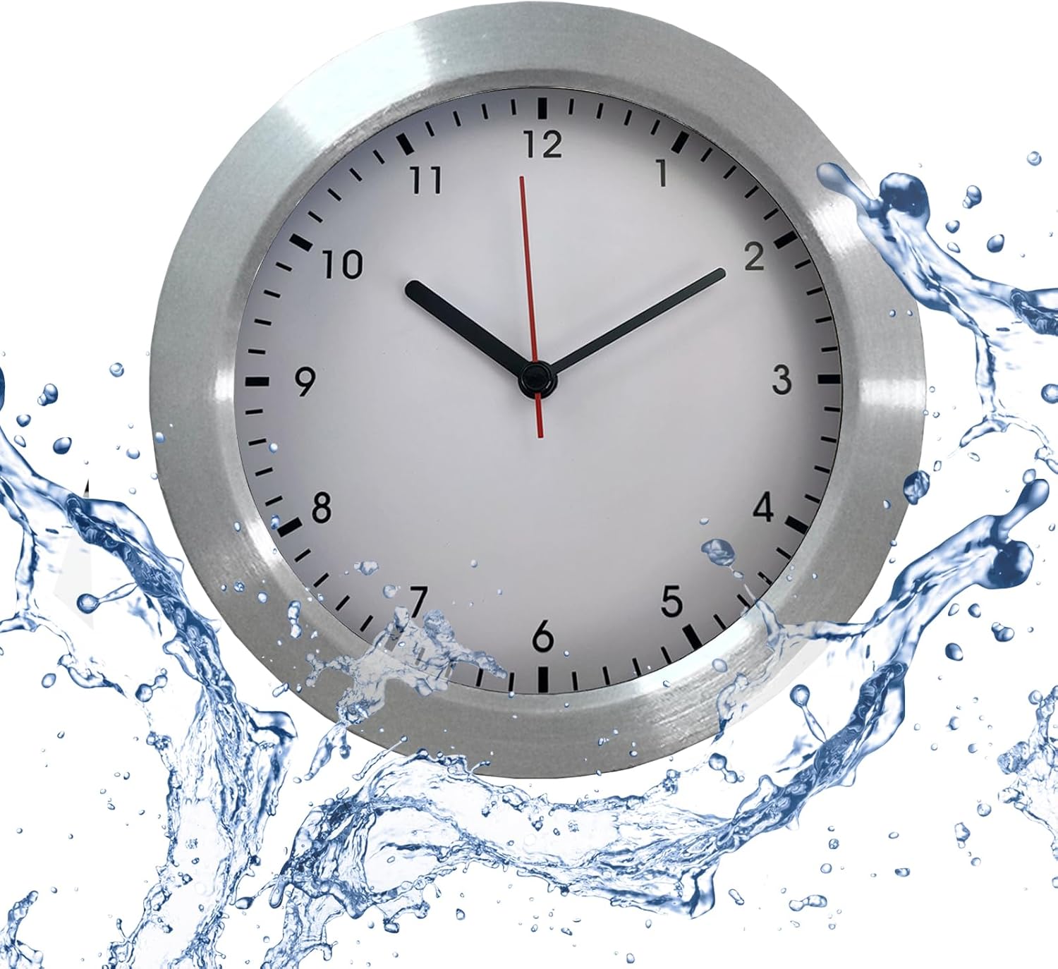 Amazon.com: LFGKeng Bathroom Wall Clock, Indoor Waterproof Wall Clock ...