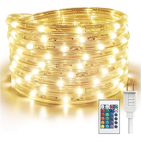 Amazon.com : Areful LED Rope Lights, 16.4ft Flat Flexible RGB Strip ...