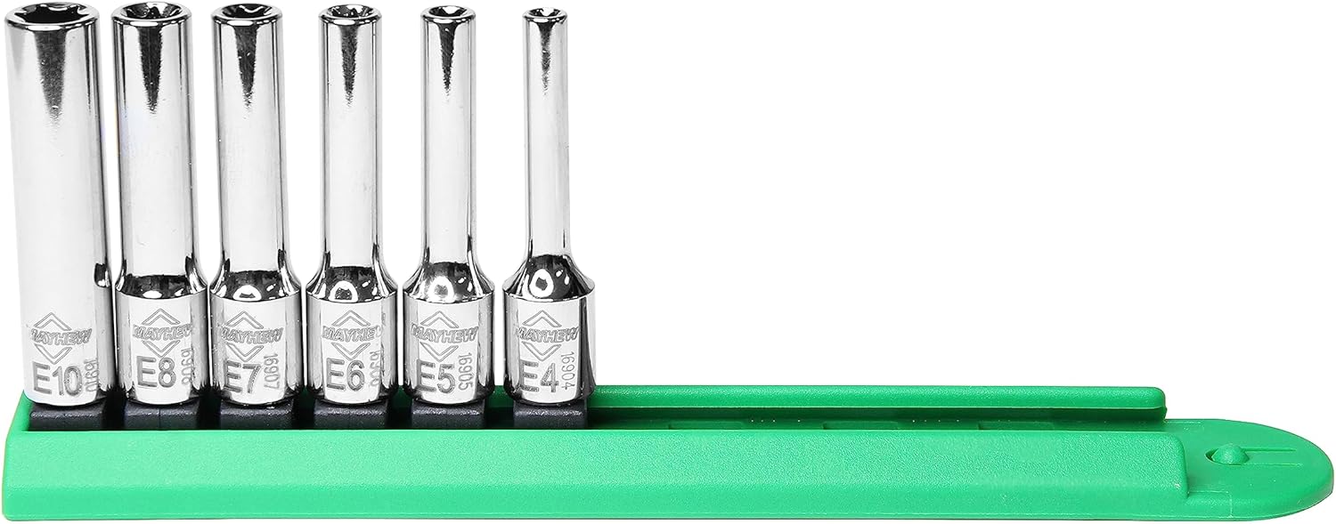 Mayhew Tools - Mayhew 6 PC Long Inverted TORX. Insert Socket BIT (16095 ...