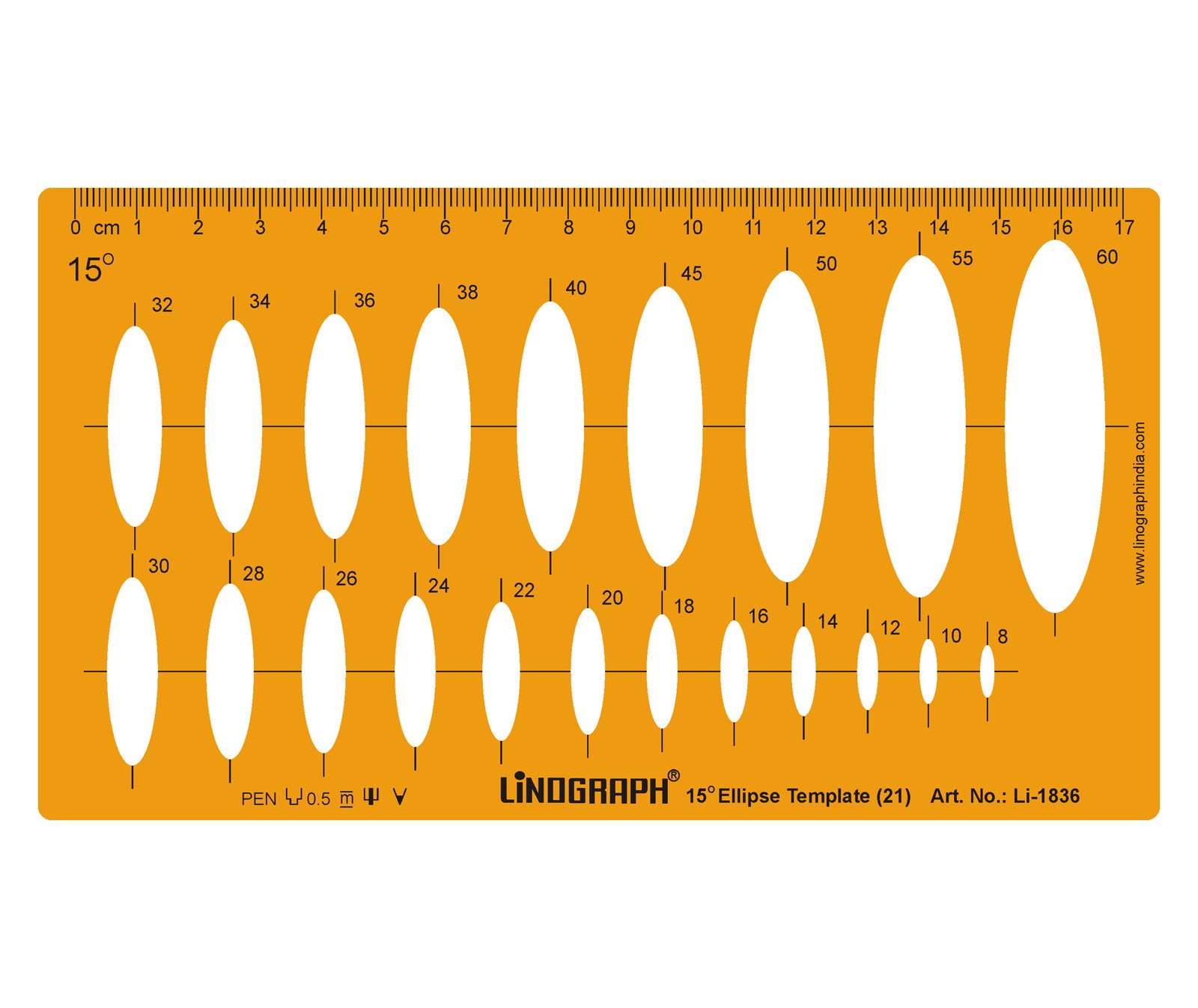 Buy Ellipse Master Templates Drafting And Design Template Stencil ...