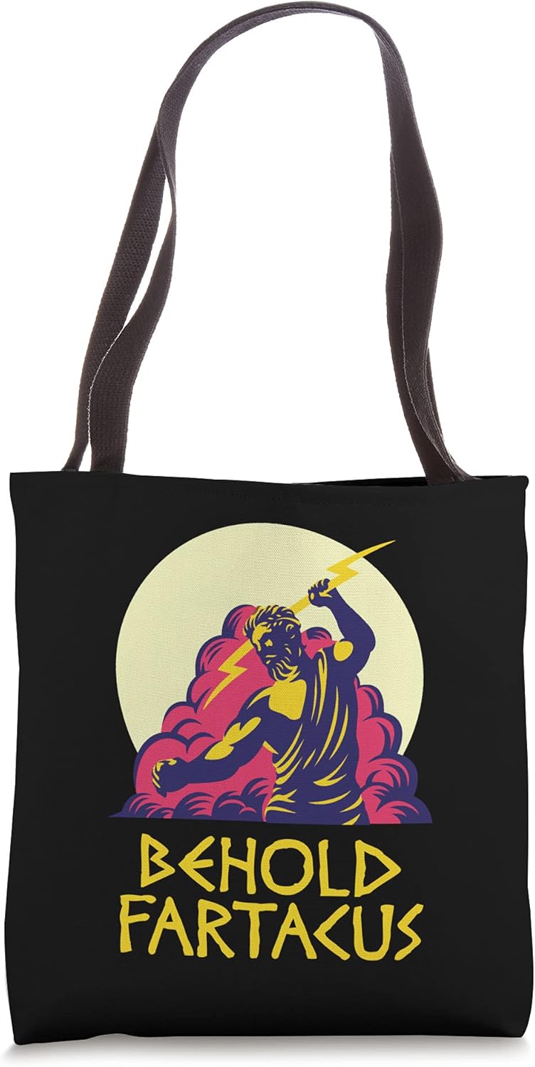 Amazon.com: Behold Fartacus Shirt Fart Joke Greek Gods Spartan Funny ...