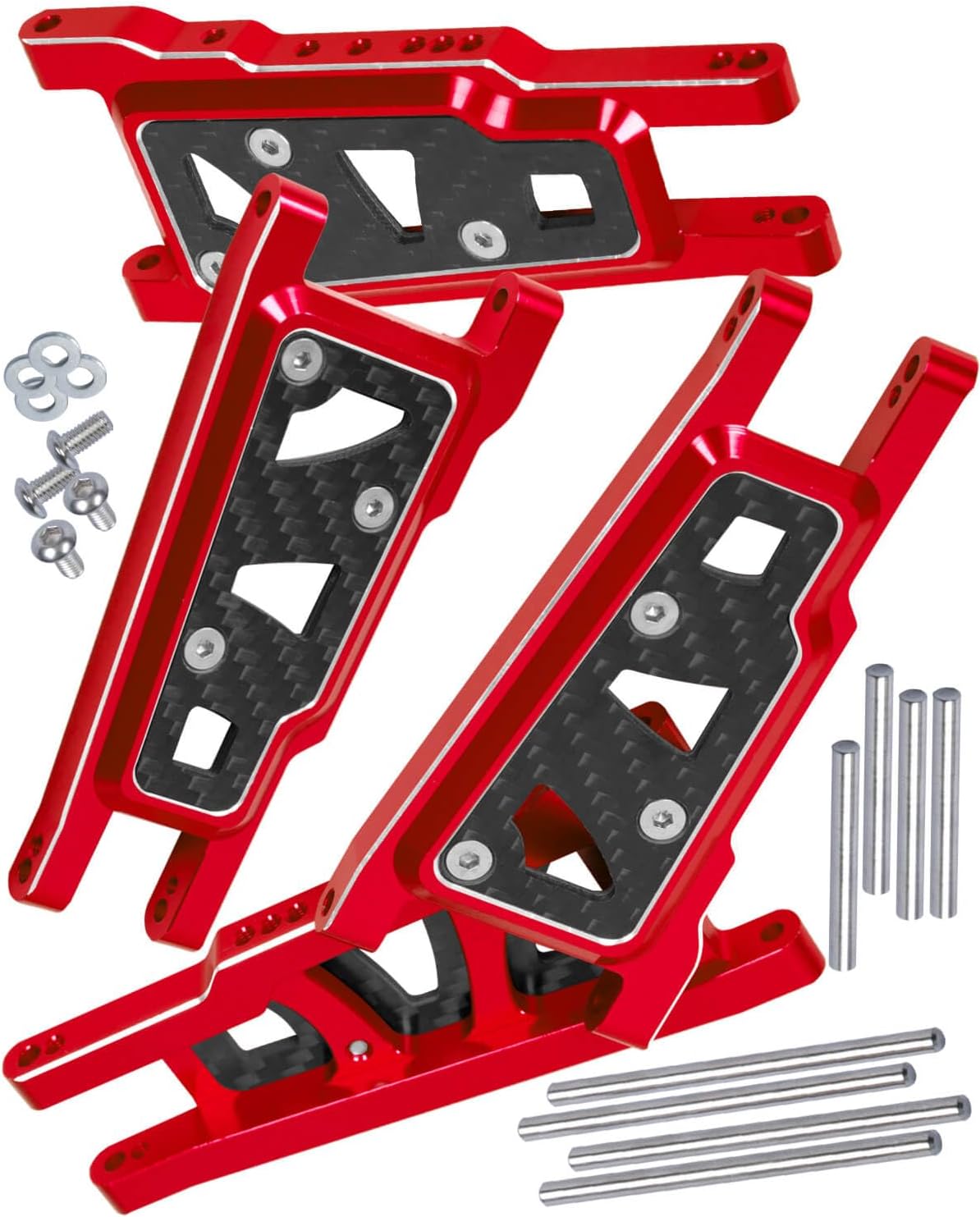 Amazon.com: RCMYou Alloy Front Rear Suspension Arm Upgrades Part for 1/ ...