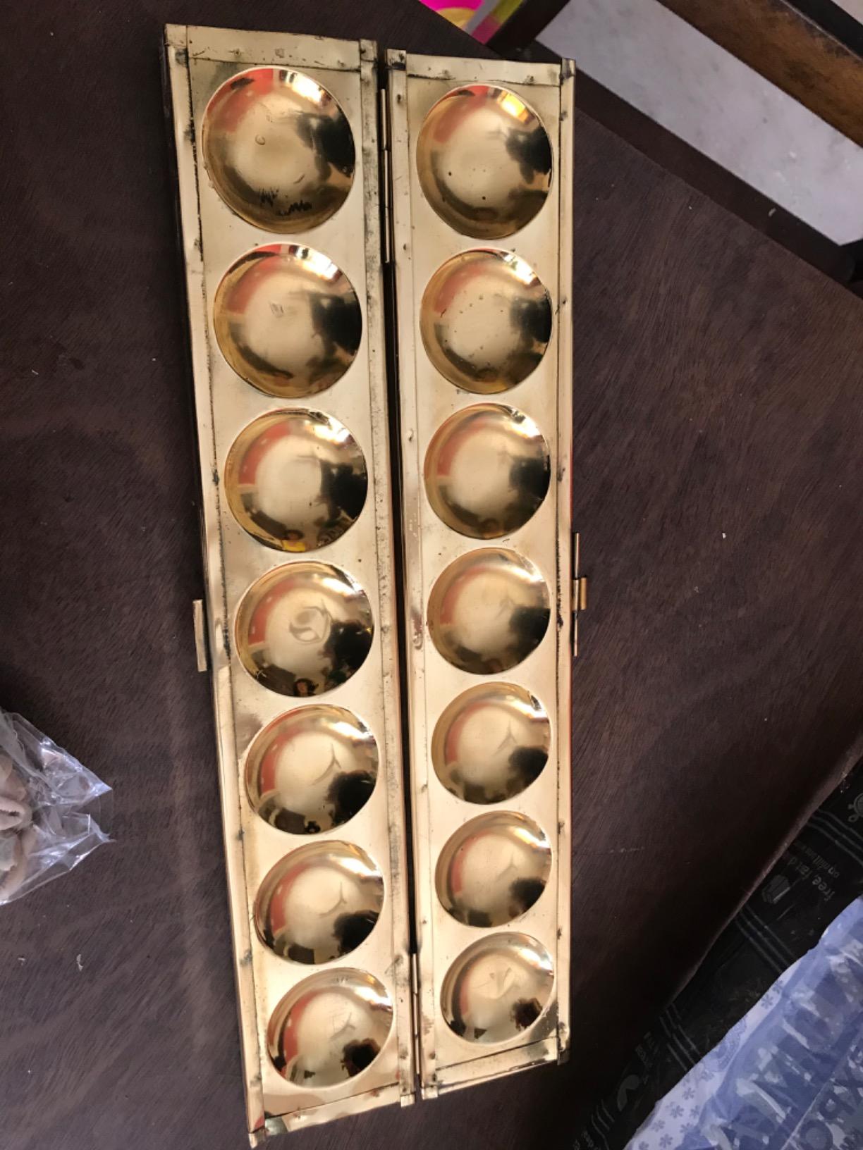 Buy SPS MARKETING Brass Ancient Living Vamana Guntalu / Pallanghuzi ...