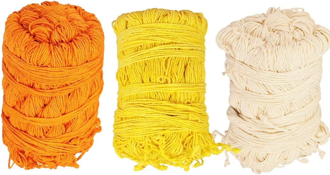 Jyokrish Handmade Brahmin Yellow Thread Janeu for Puja Made of Pure ...