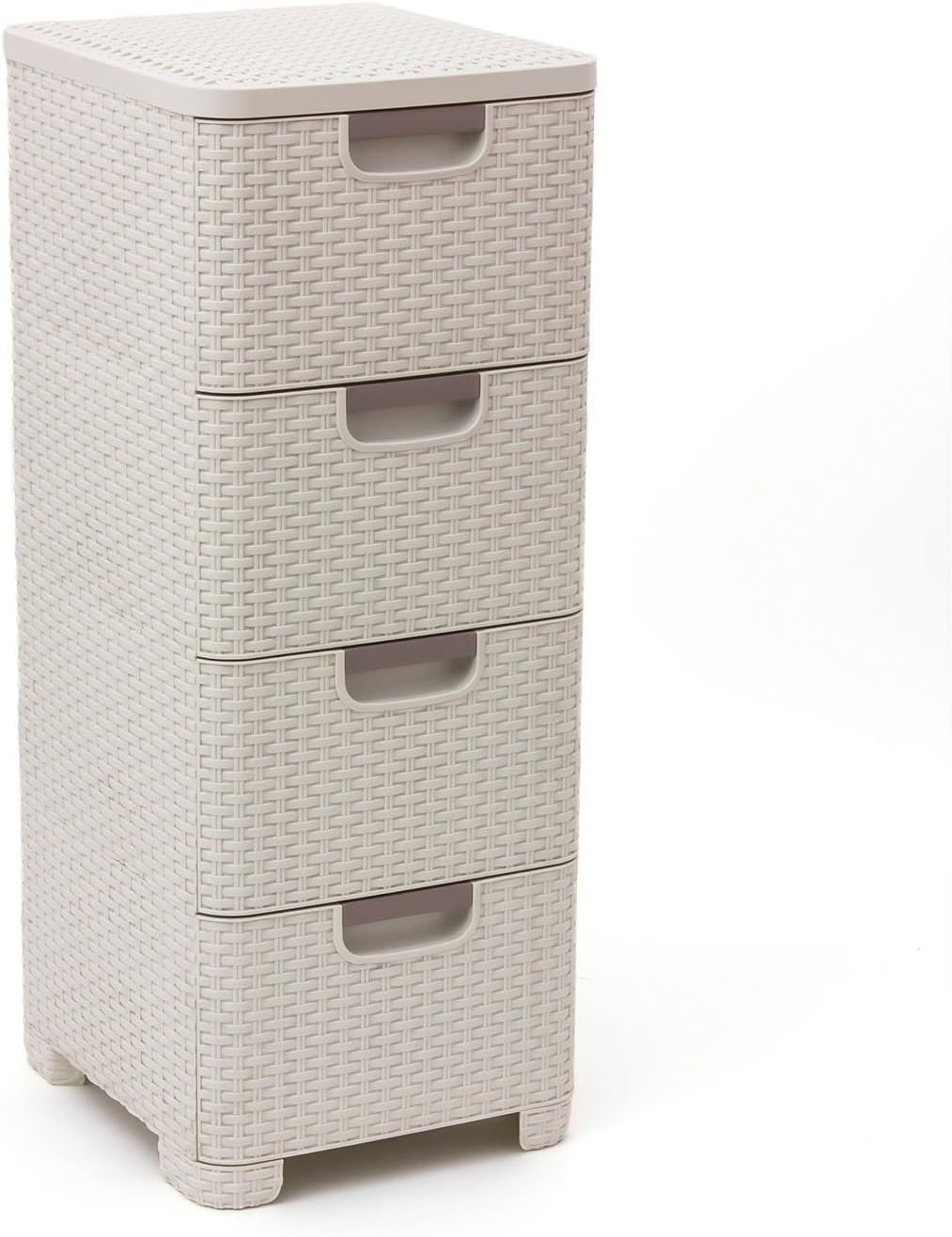 Curver 4 Drawer Shelf, Off-White, 33x38x79 : Amazon.co.uk: Home & Kitchen