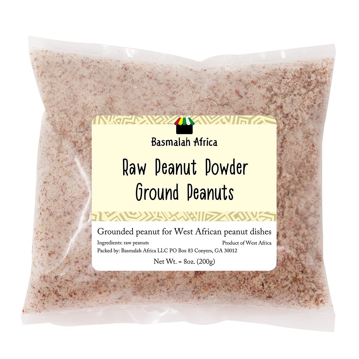 Amazon.com : Basmalah Africa Ground Peanut, Raw Peanut Powder, Grinded ...