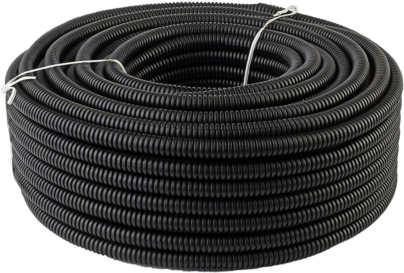 25 Feet 3/8" 9mm Split Wire Loom Conduit Polyethylene Tubing Black ...