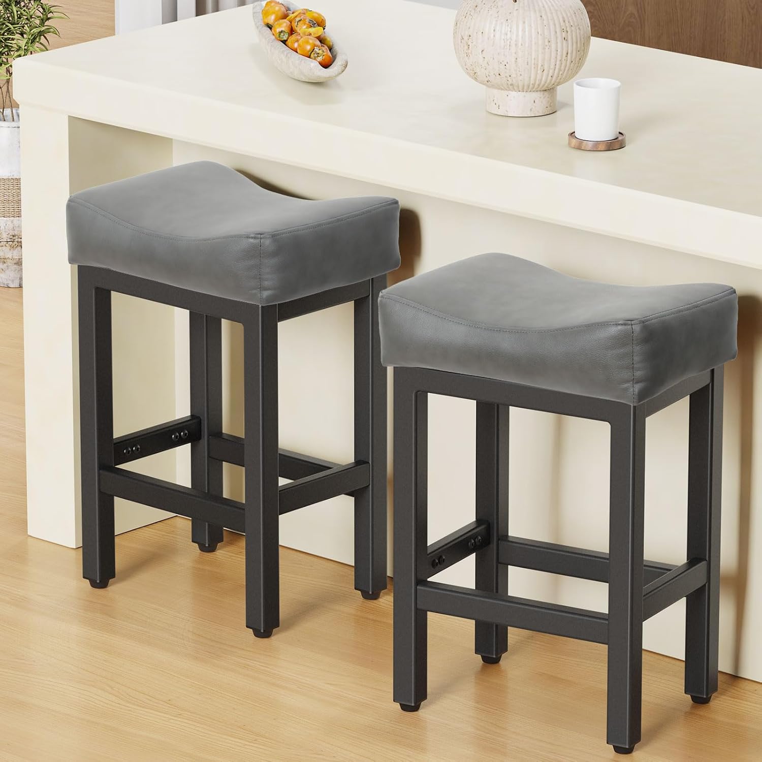 Amazon.com: Raynesys Counter Height Bar Stools Set of 2, 24 Inch ...